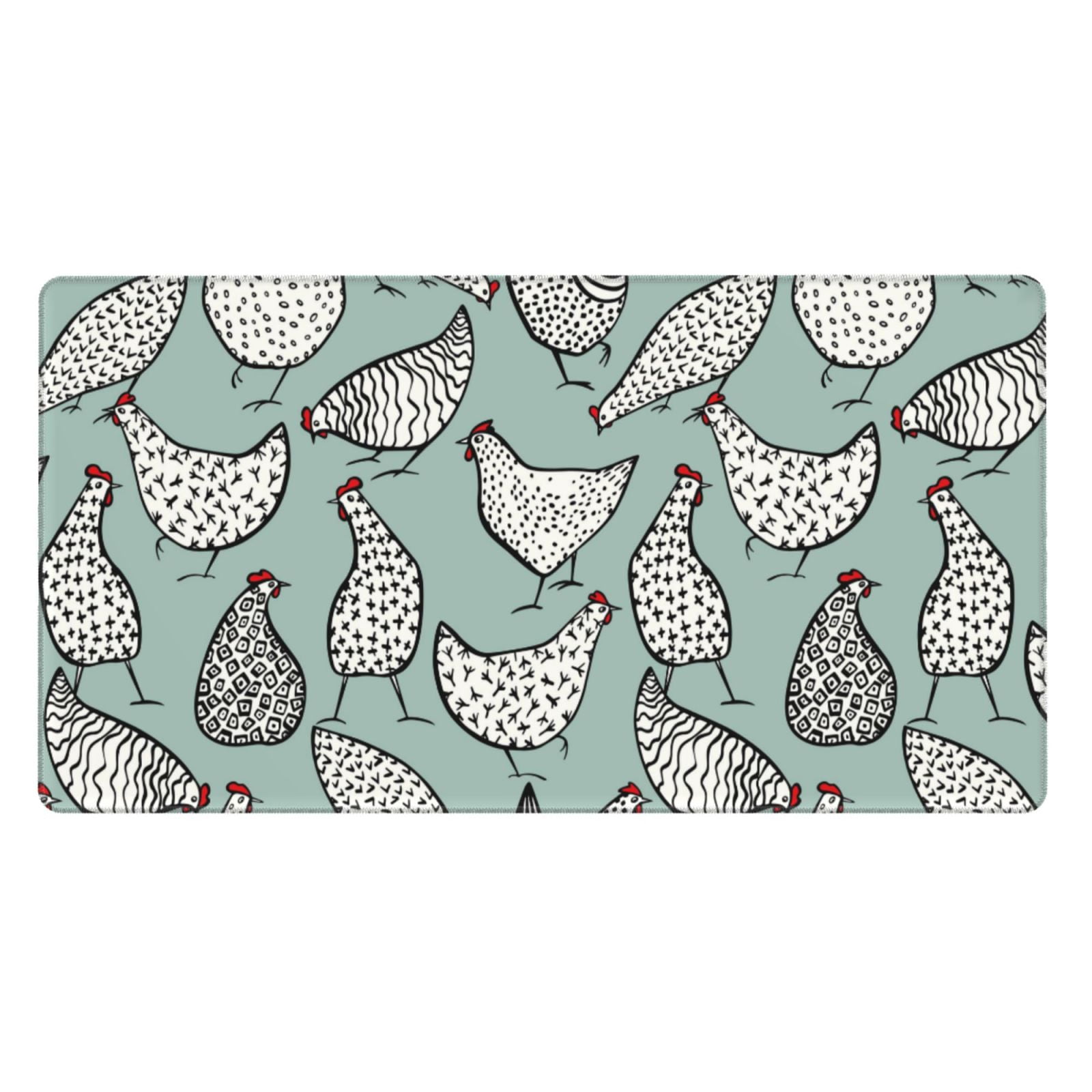 Cauagu Hand Drawn Chickens for Large Mouse Pad,XXL Extended Gaming ...