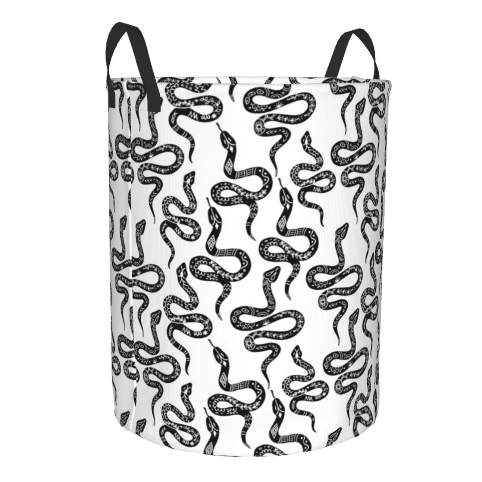 Cauagu Hand Drawn Snake for Laundry Basket,Collapsible Organizer Basket ...