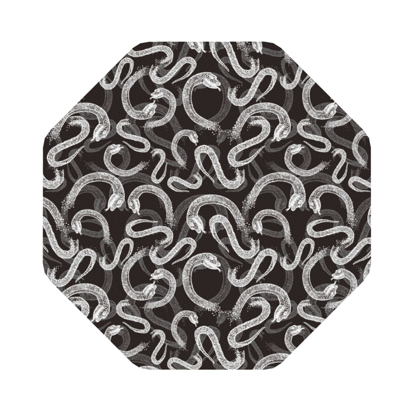 Cauagu Hand Drawn Snake for Round Coaster,Drink Coasters Set of 4 ...
