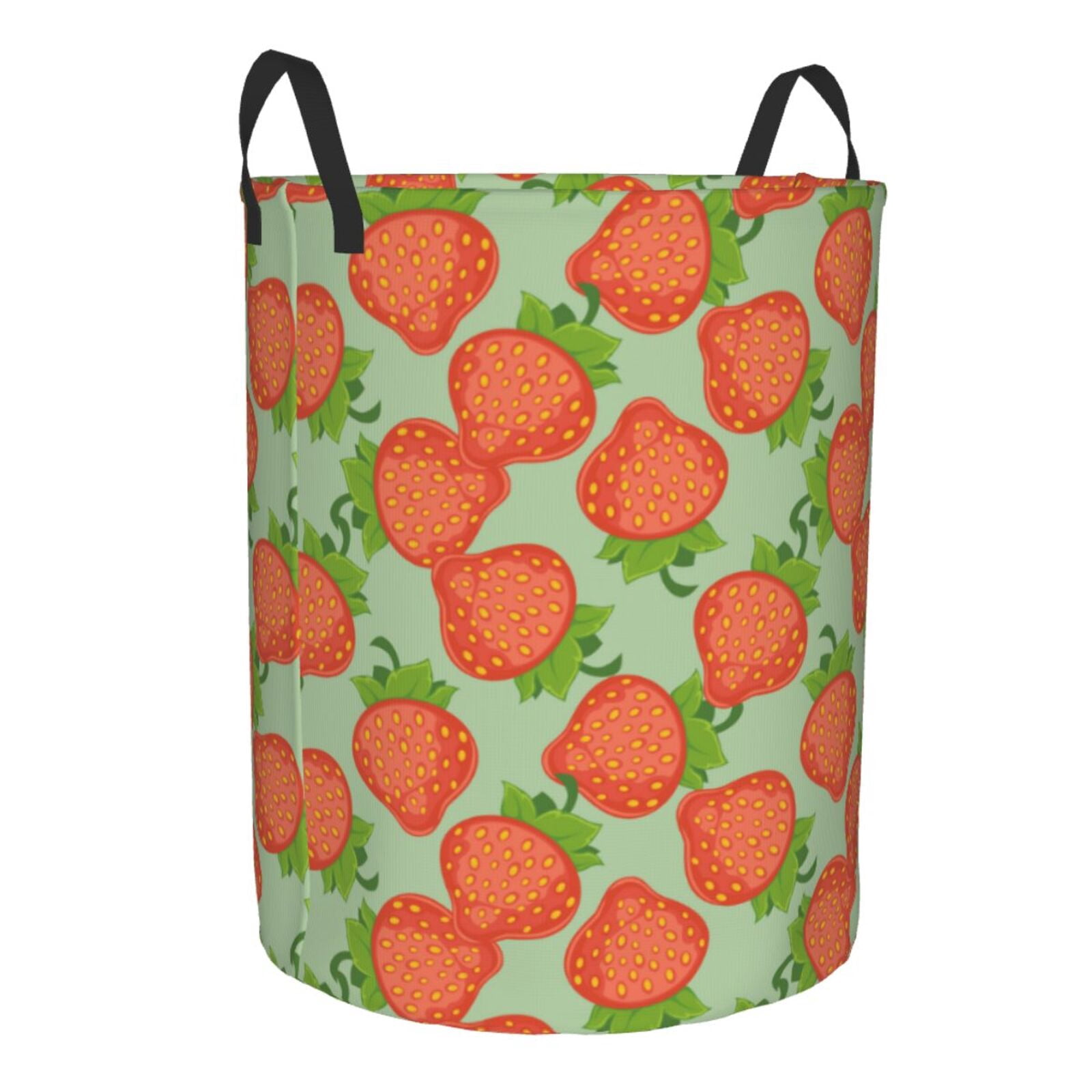 Cauagu Hand Drawn Strawberry for Laundry Basket,Collapsible Organizer ...