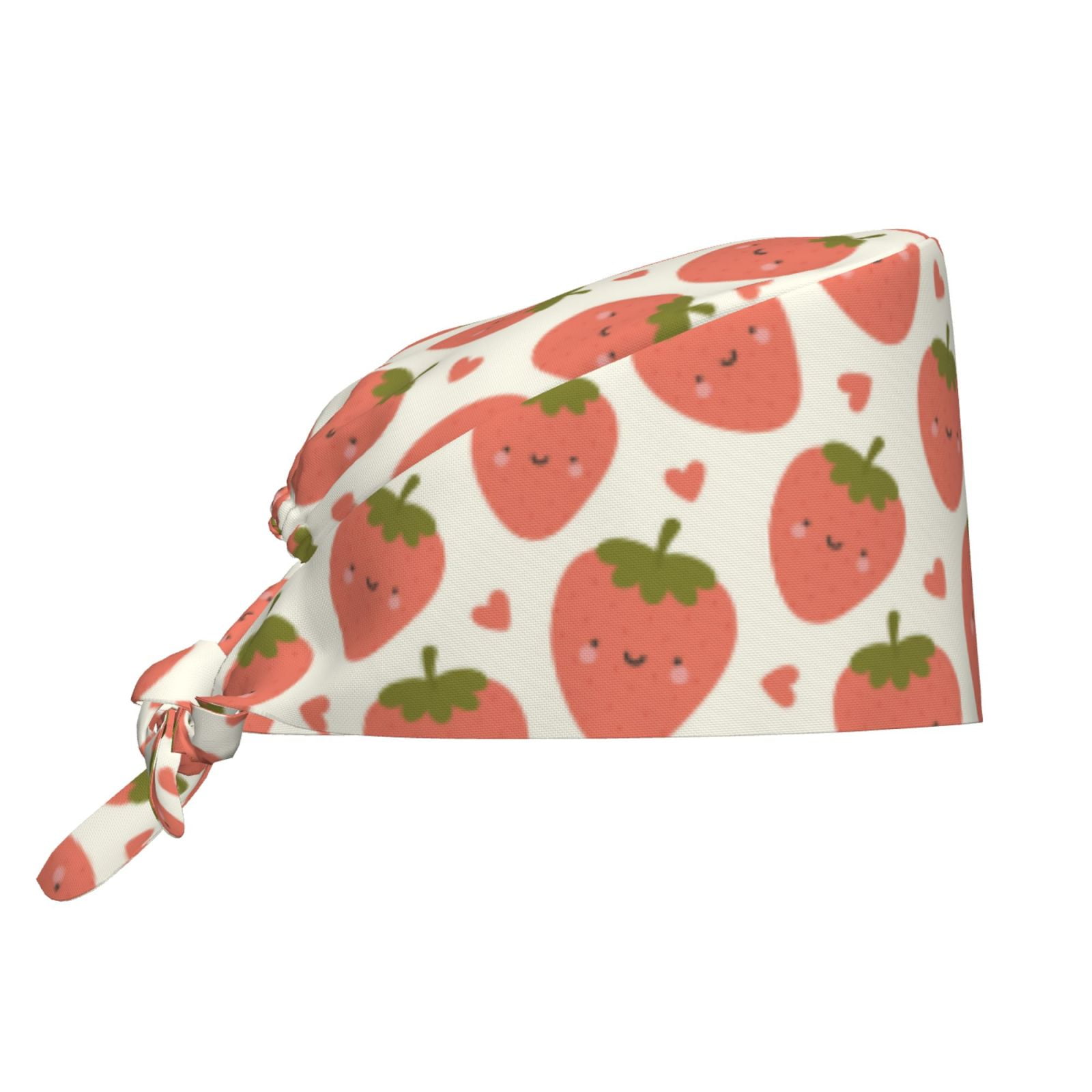 Cauagu Hand Drawn Strawberry Pattern 1 Pcs Working Caps,Adjustable ...