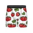 Cauagu Hand Drawn Strawberry Print Men's Boxer Briefs, Funny & Cute ...