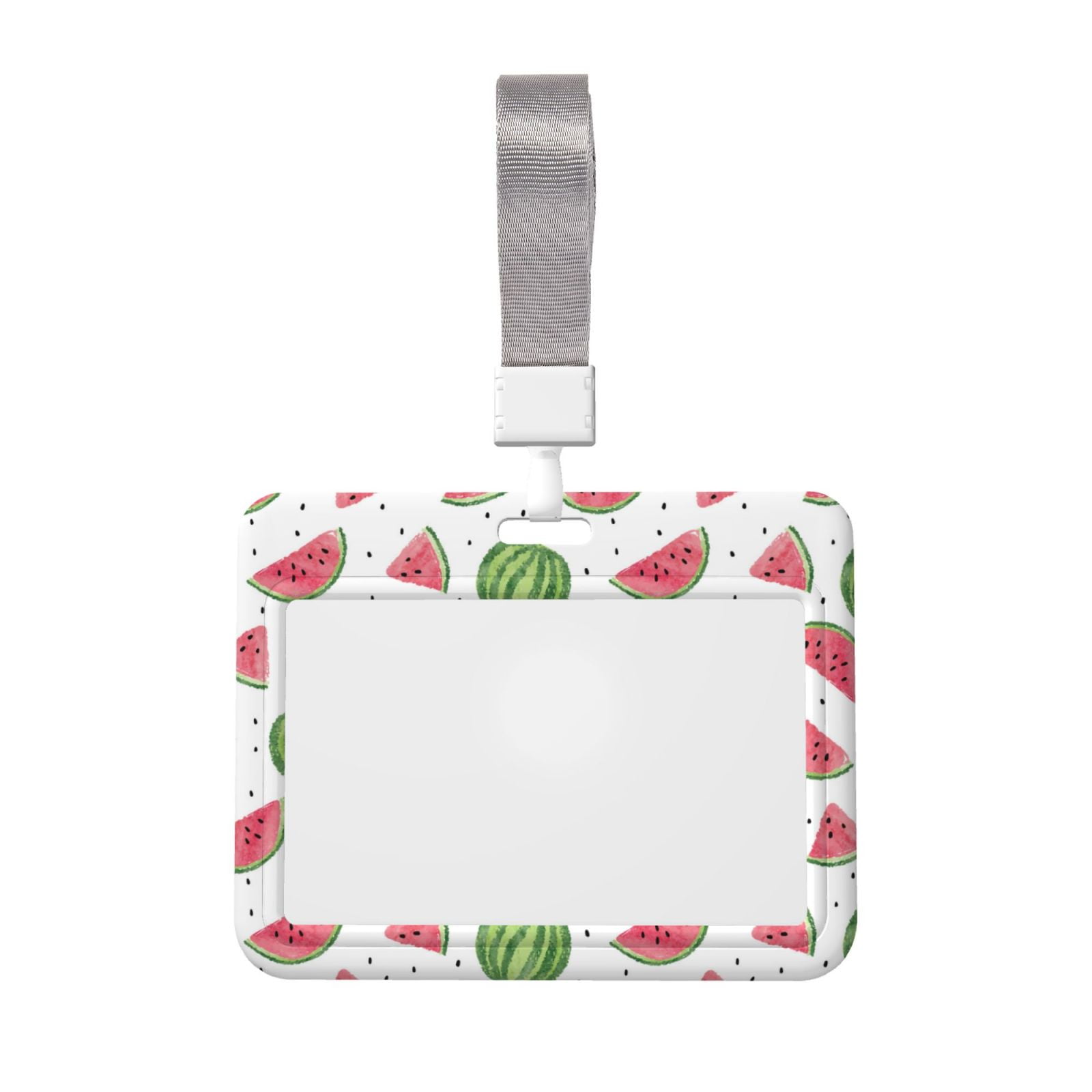 Cauagu Hand Drawn Watermelon for ID Badge Holder,Badge Holder with ...