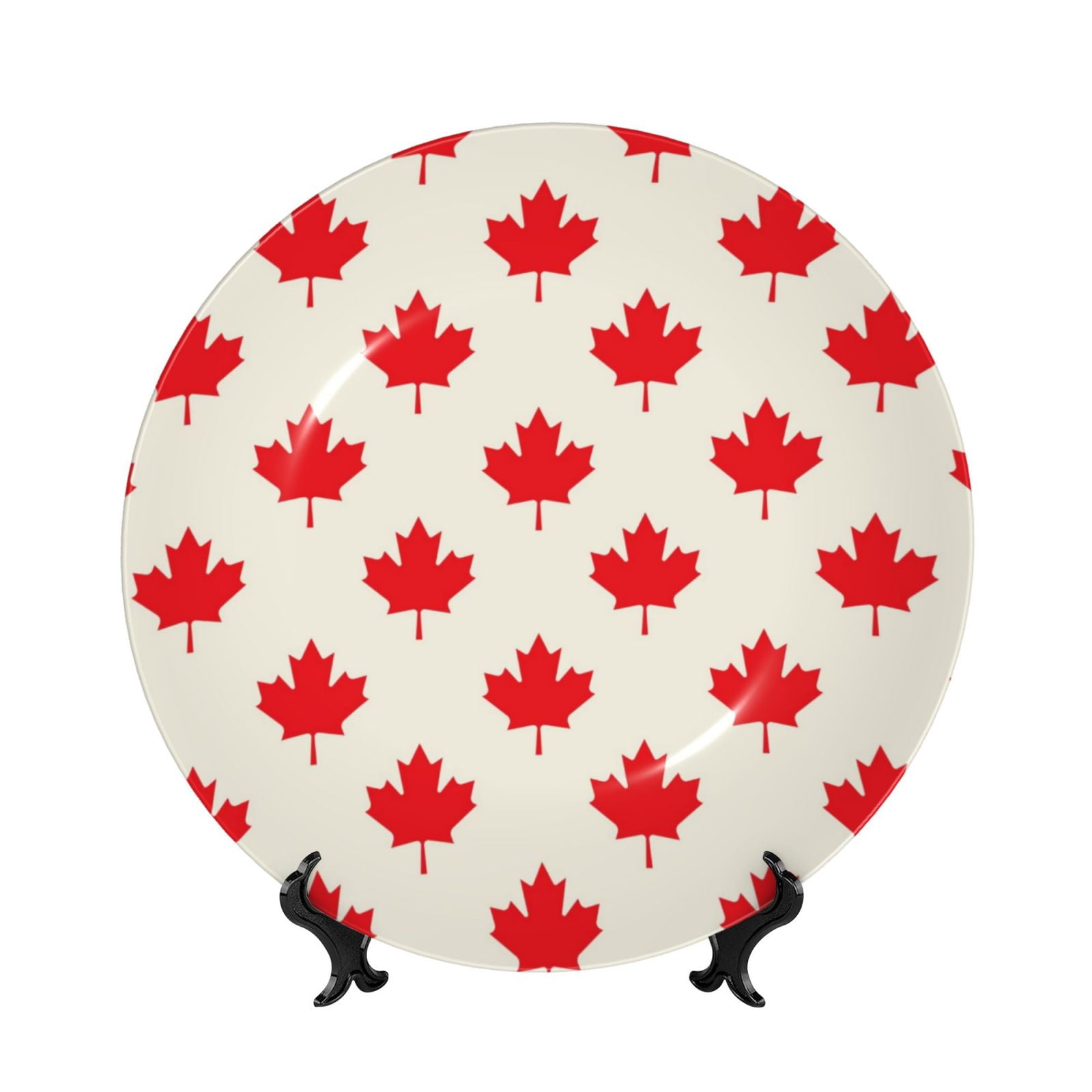 Cauagu Happy Canada Day Print Bone China Decorative Plate, Wall Mount ...