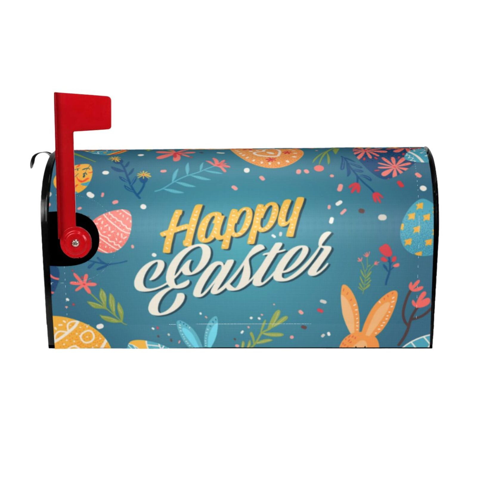 Cauagu Happy Easter Pattern Magnetic Mailbox Covers, Mailbox Cover ...
