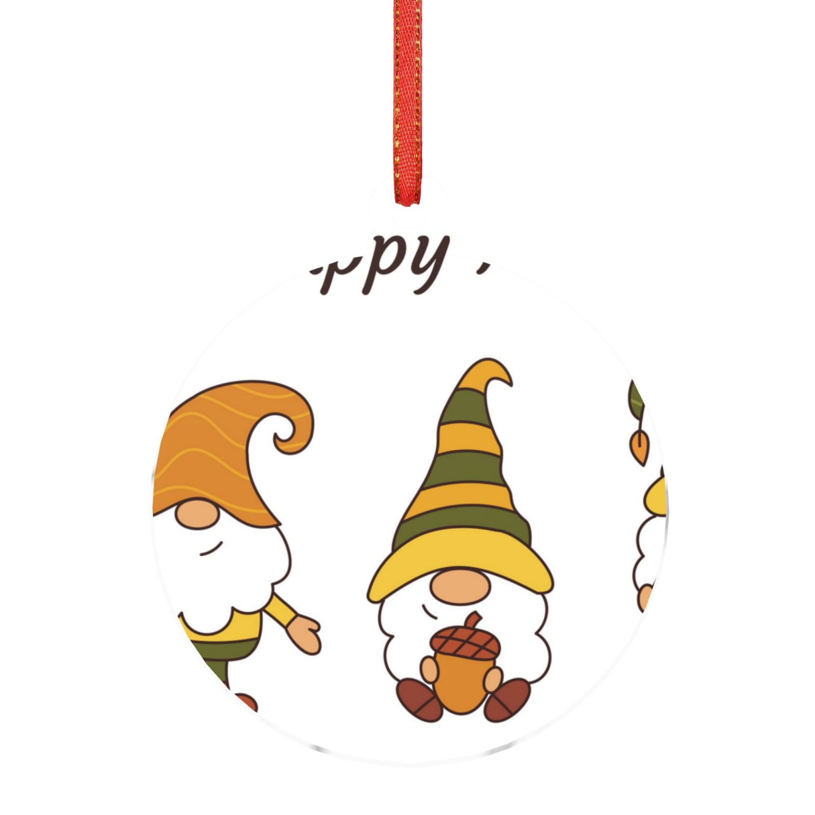 Cauagu Happy Fall Pattern Acrylic Christmas Pendant,1-Pack Christmas ...