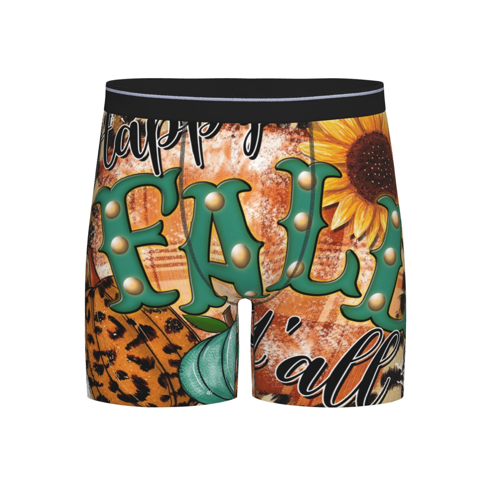 Cauagu Happy Fall Y'All Print Men's Boxer Briefs, Funny & Cute ...