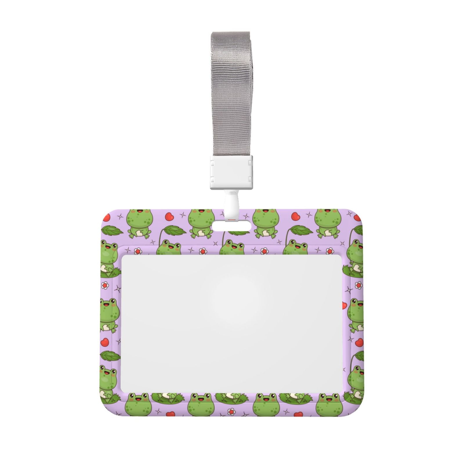 Cauagu Happy Frogs1 for ID Badge Holder,Badge Holder with Windows Key ...