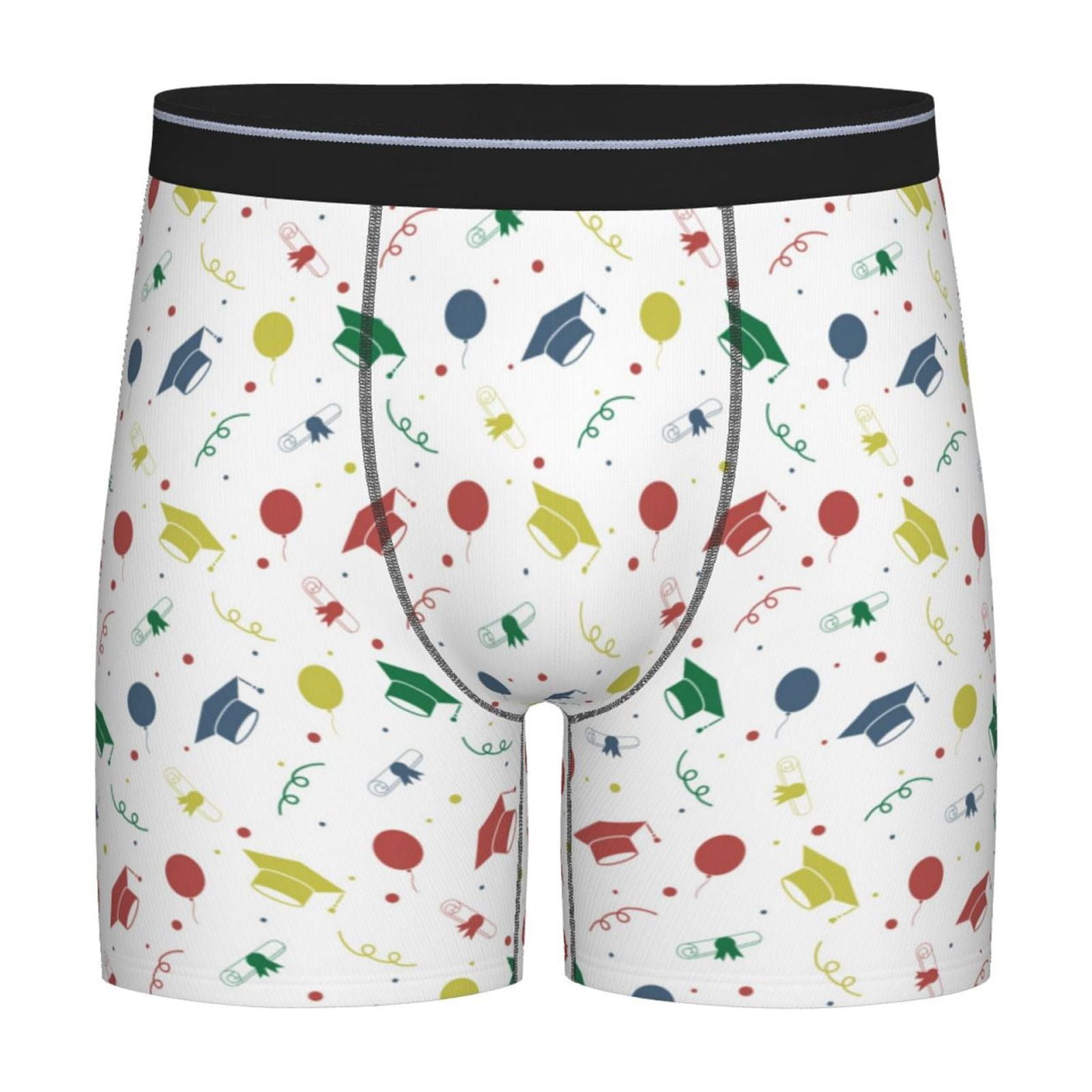 Cauagu Happy Graduation Print Men's Boxer Briefs, Funny & Cute ...