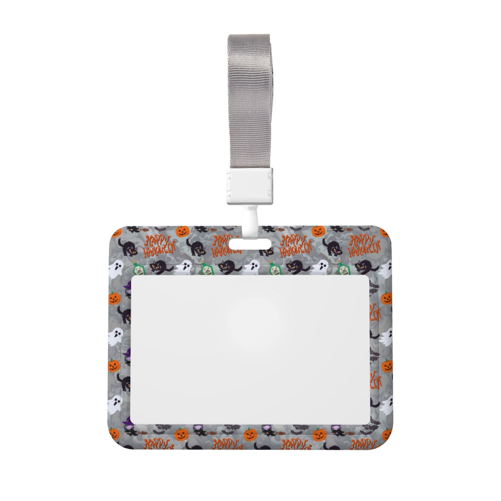 Cauagu Happy Halloween for ID Badge Holder,Badge Holder with Windows ...