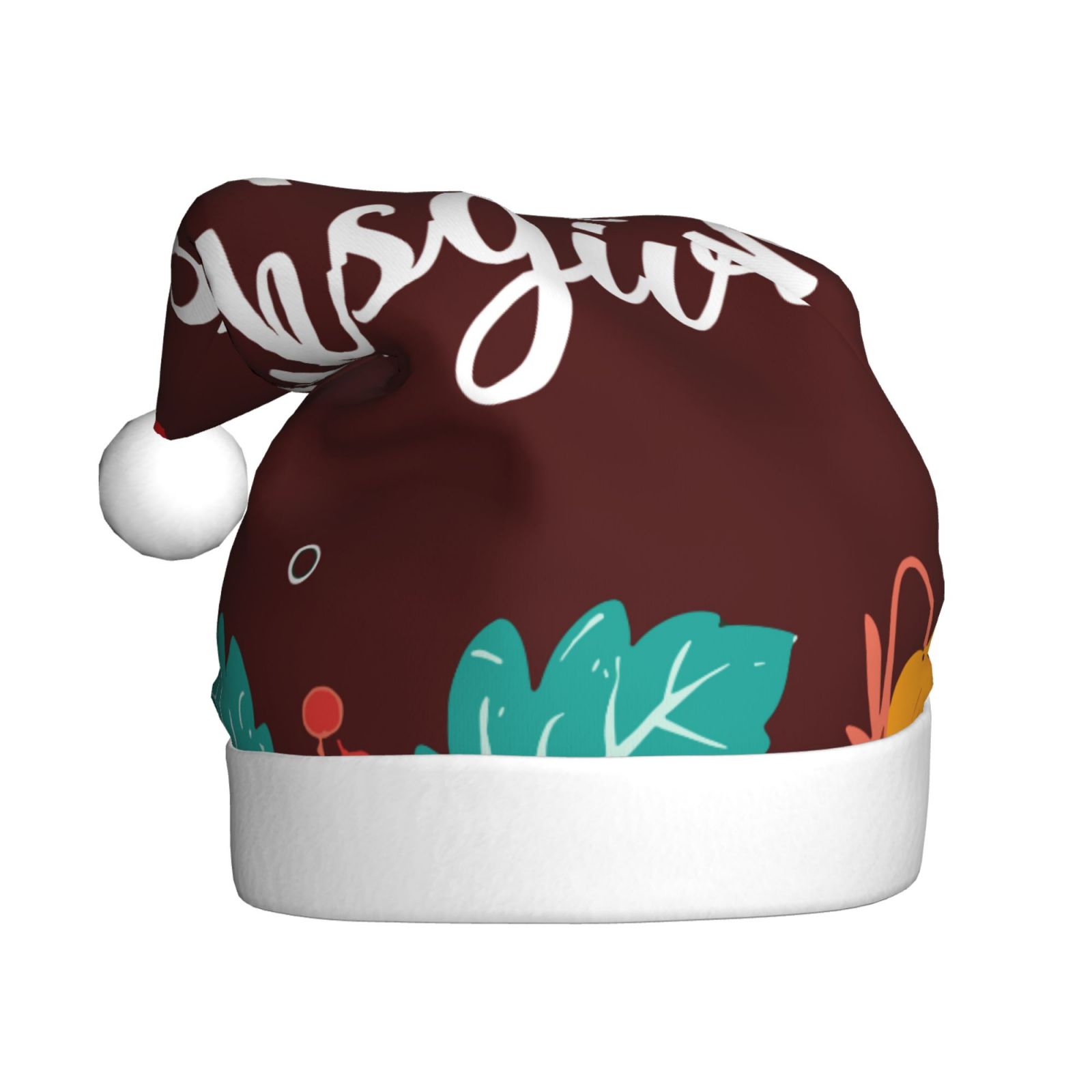 Cauagu Happy Thanksgiving for Adult Christmas Hat,1-Pack Xmas Holiday ...