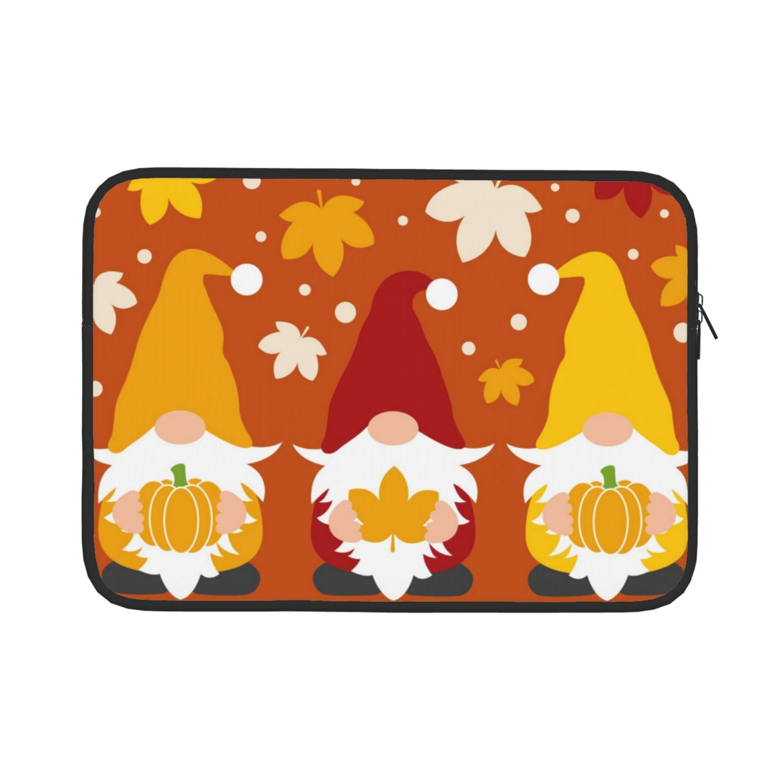Cauagu Happy Thanksgiving Three Gnomes Print Laptop Sleeve Case, Laptop ...