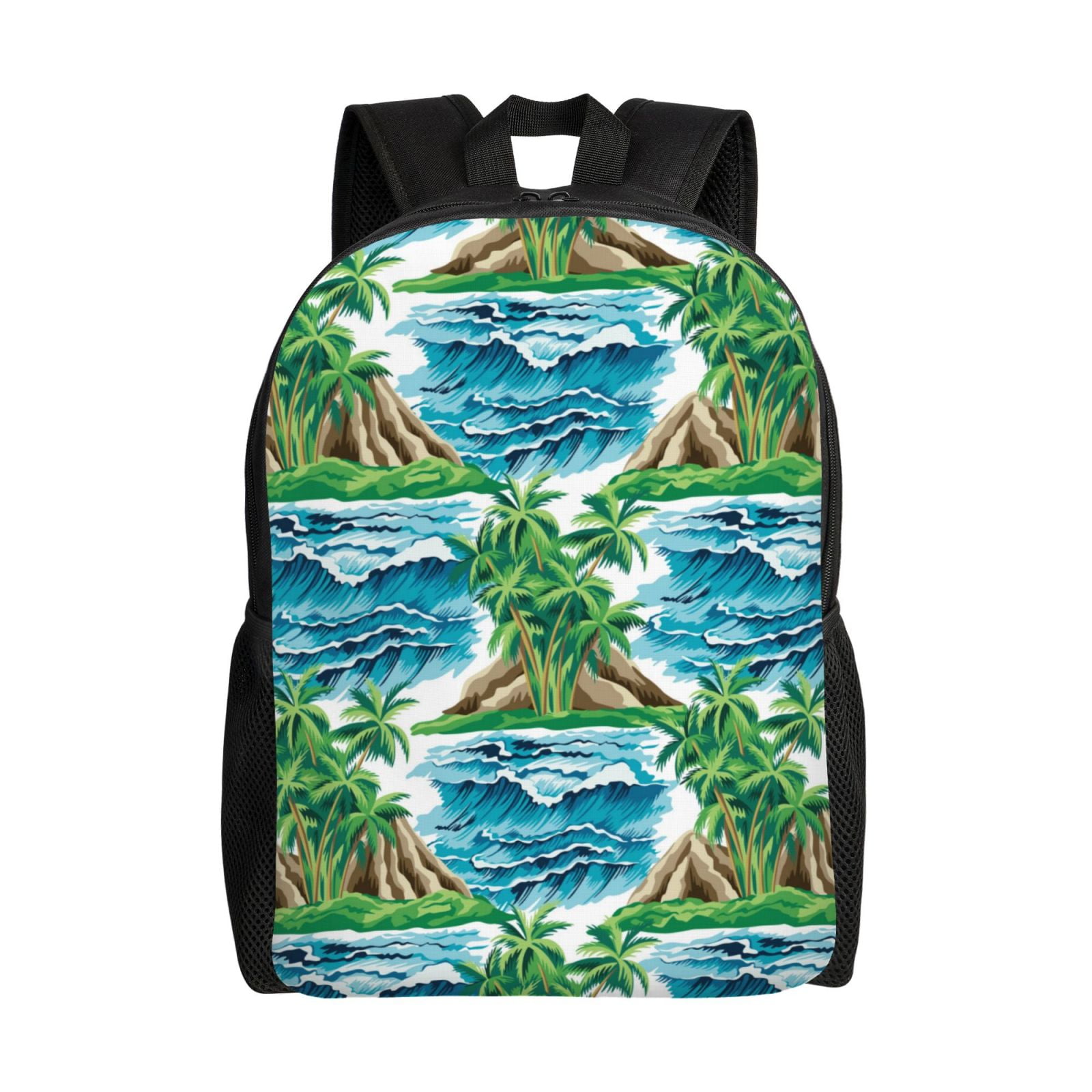 Cauagu Hawaii Palms Print Backpacks,Travel Daypack Casual Laptop ...
