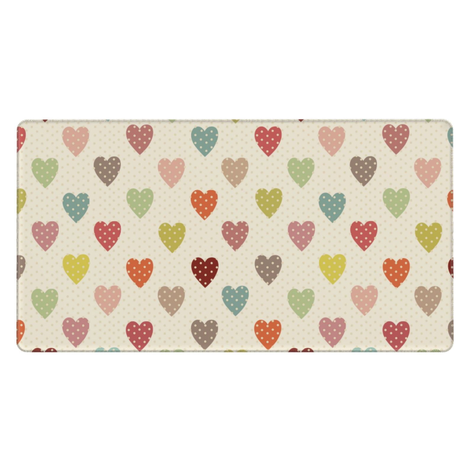 Cauagu Heart Polka Dot for Large Mouse Pad,XXL Extended Gaming Mouse ...