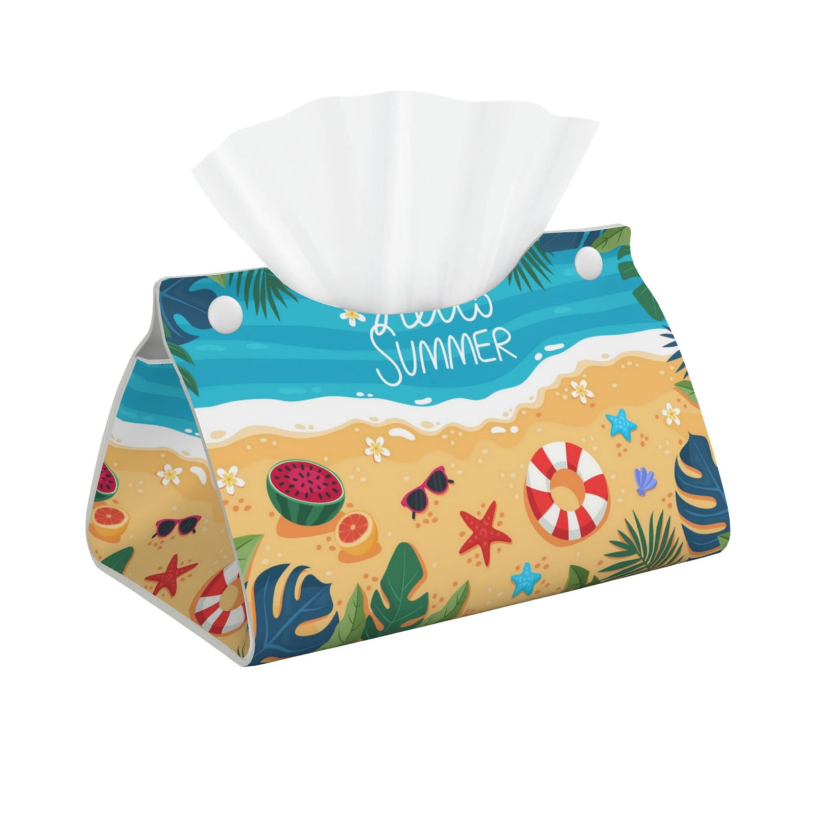 Cauagu Hello Summer1 for Large Tissue Box Cover Rectangular–Plus Size ...