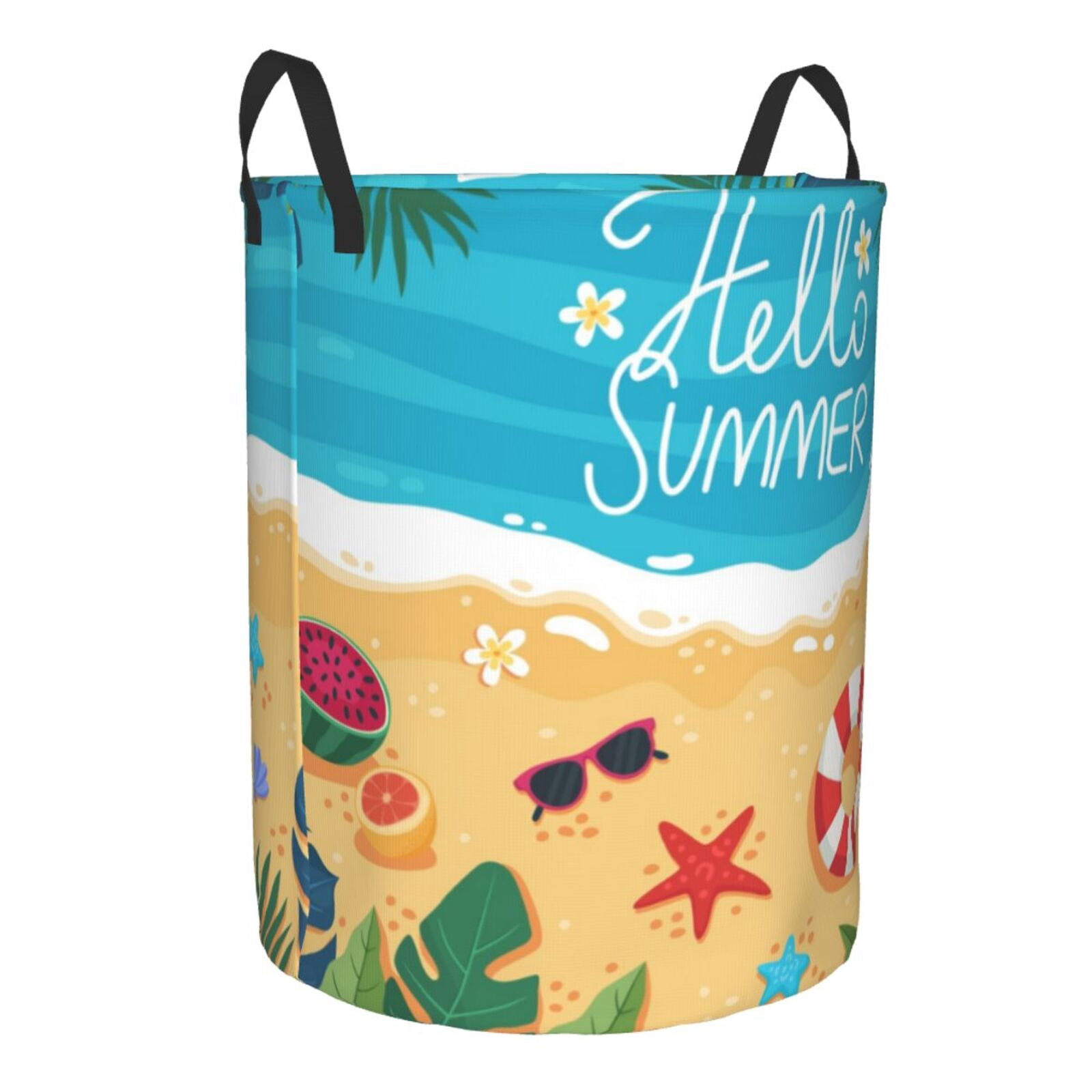Cauagu Hello Summer1 for Laundry Basket,Collapsible Organizer Basket ...