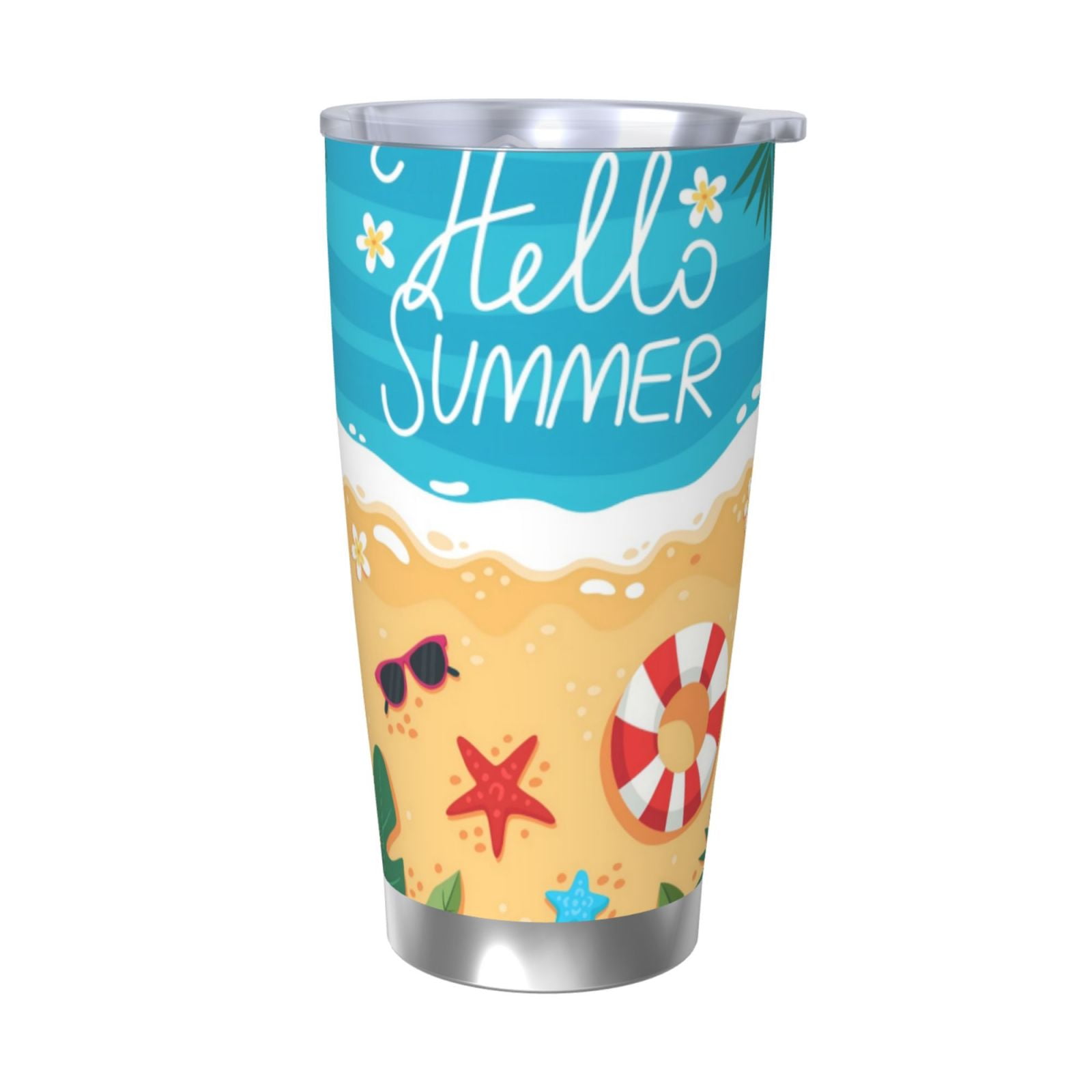 Cauagu Hello Summer1 Pattern 20oz Tumbler,Stainless Steel Vacuum ...