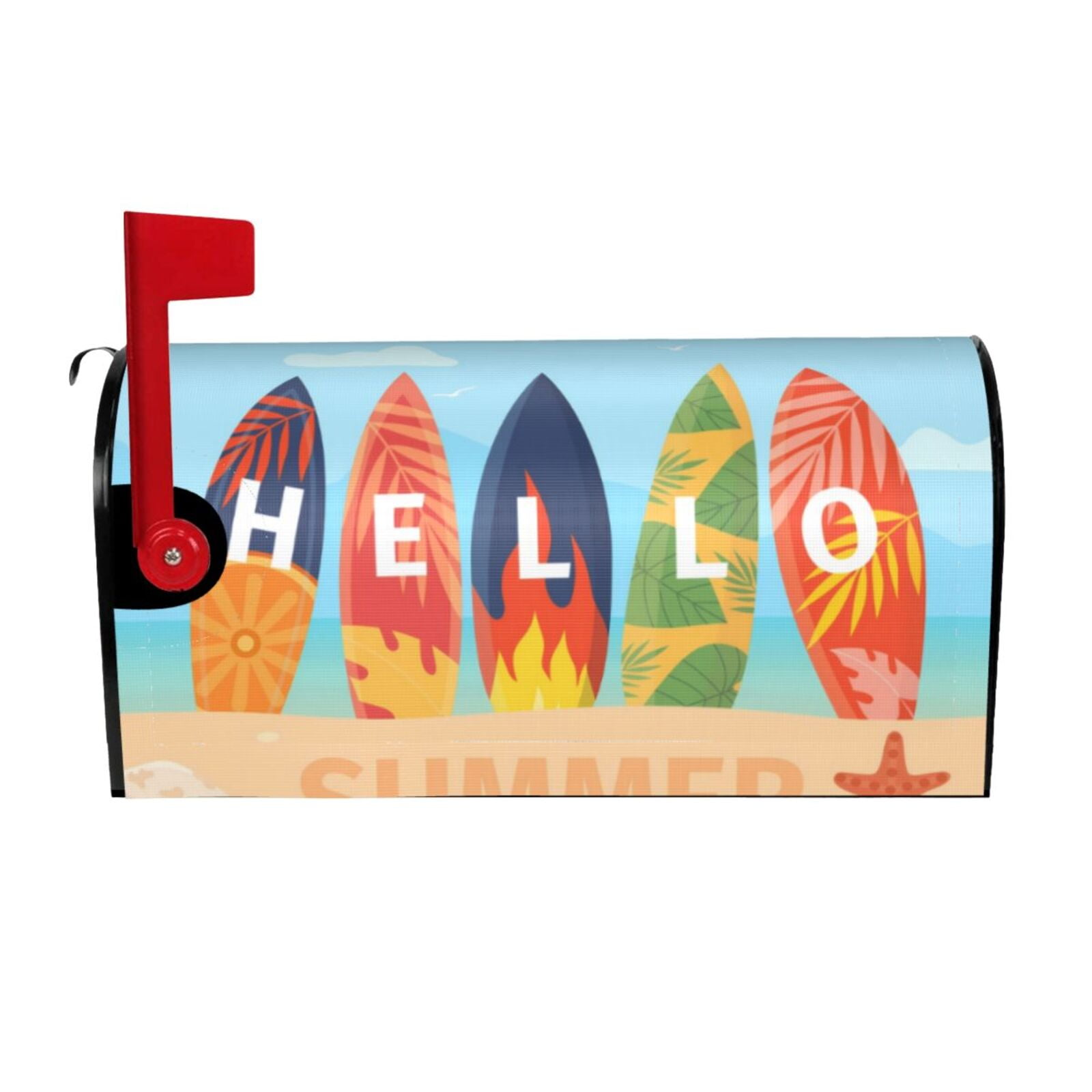 Cauagu Hello Summer3 Pattern Magnetic Mailbox Covers, Mailbox Cover ...