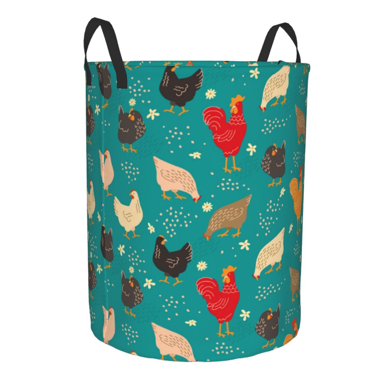 Cauagu Hens And Rooster for Laundry Basket,Collapsible Organizer Basket ...