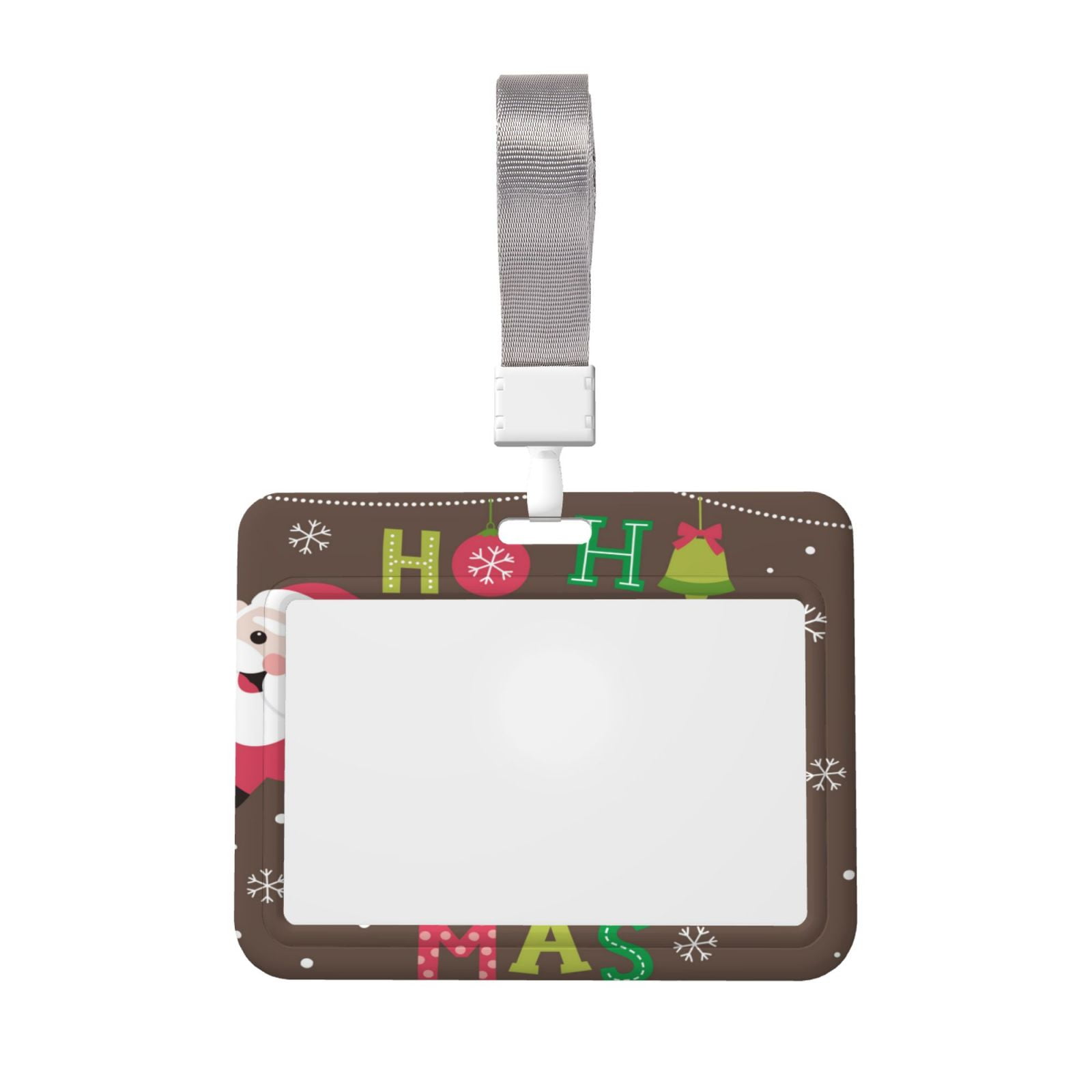 Cauagu Ho Ho Ho Merry Christmas for ID Badge Holder,Badge Holder with ...