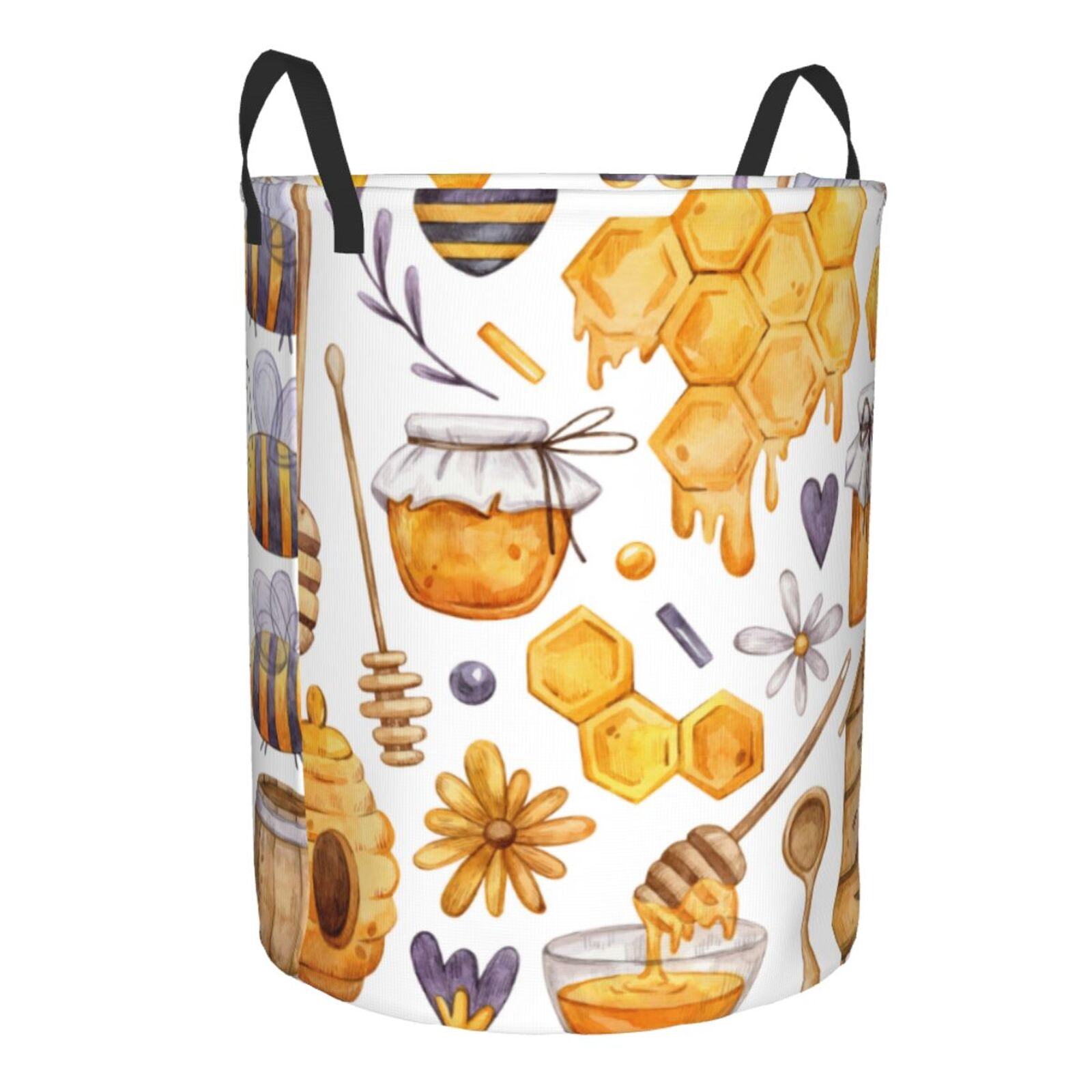 Cauagu Honey Bee Set for Laundry Basket,Collapsible Organizer Basket ...