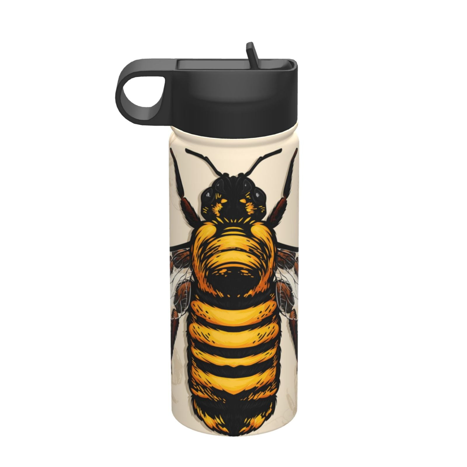 Cauagu Honey Bee for 18 oz Water Bottle With Straw,Stainless Steel ...