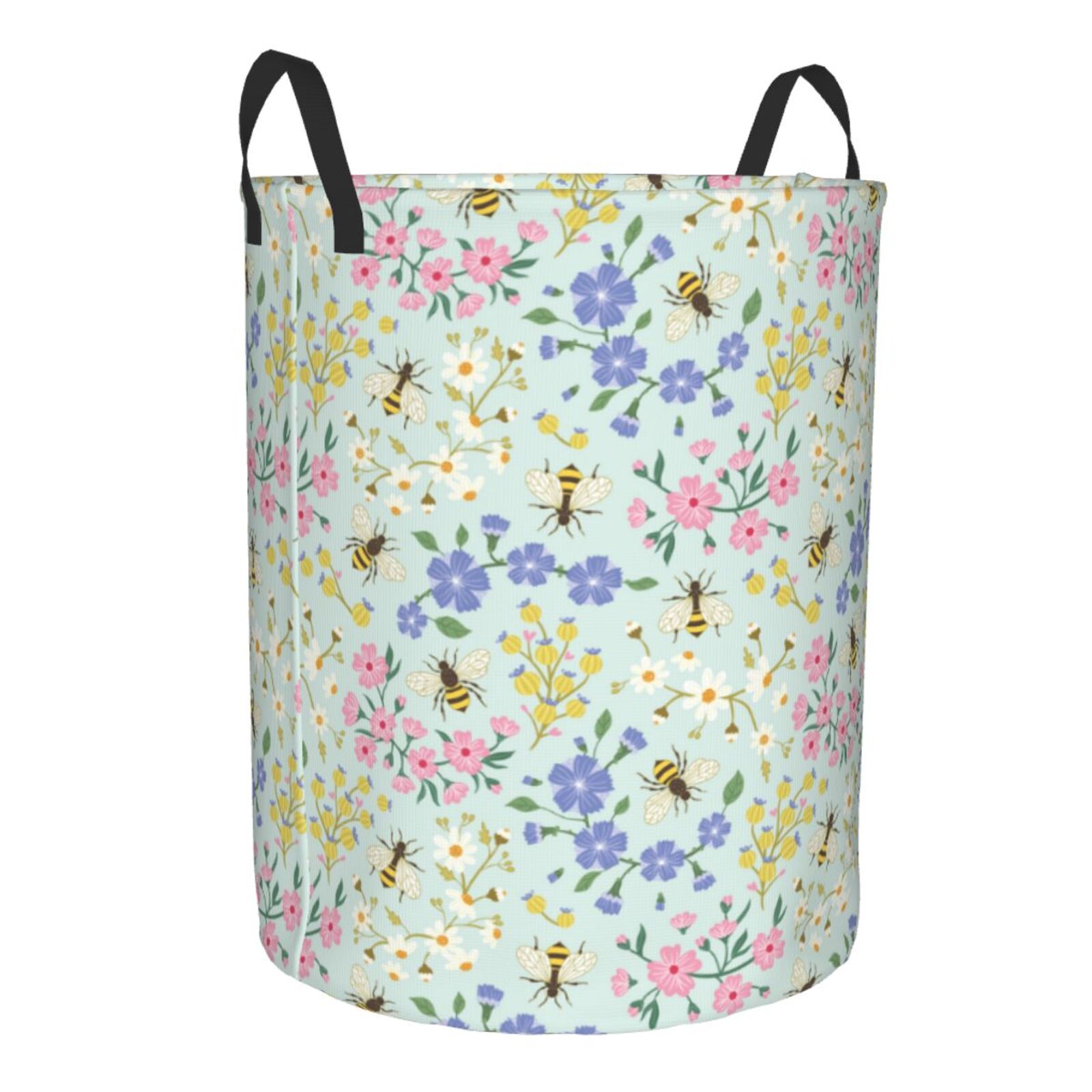 Cauagu Honey Bees And Flowers for Laundry Basket,Collapsible Organizer ...