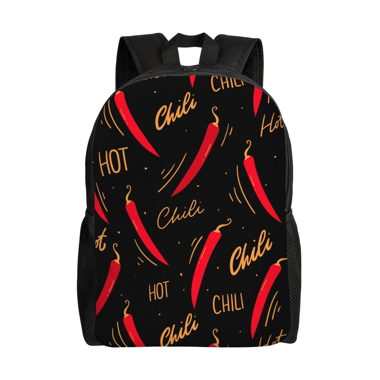 Cauagu Hot Chili Print Backpacks,Travel Daypack Casual Laptop Backpack ...