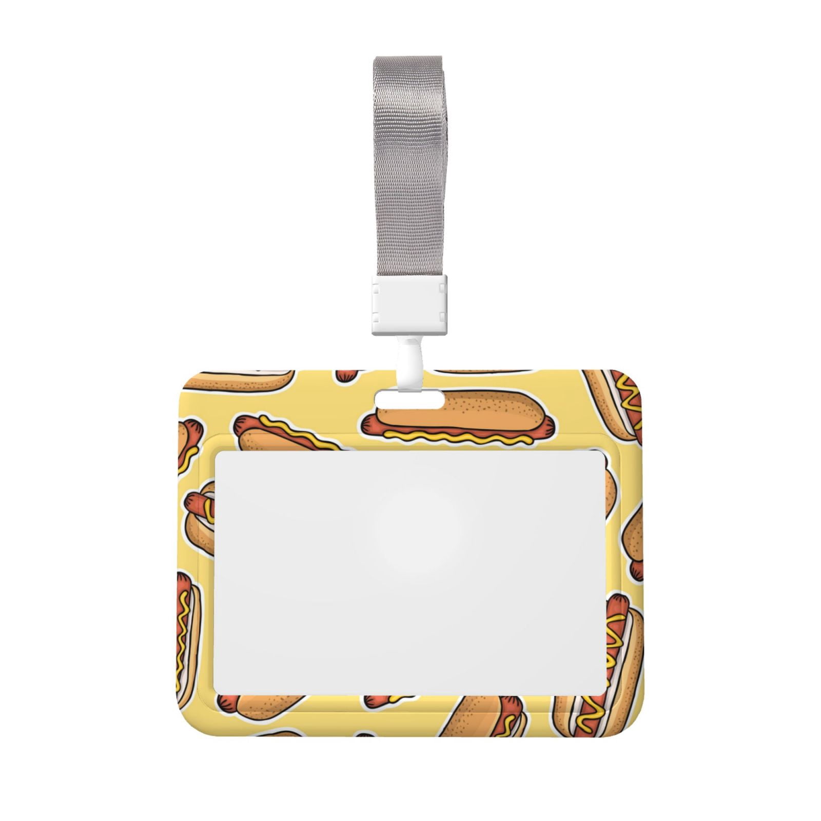 Cauagu Hot Dogs for ID Badge Holder,Badge Holder with Windows Key Card ...