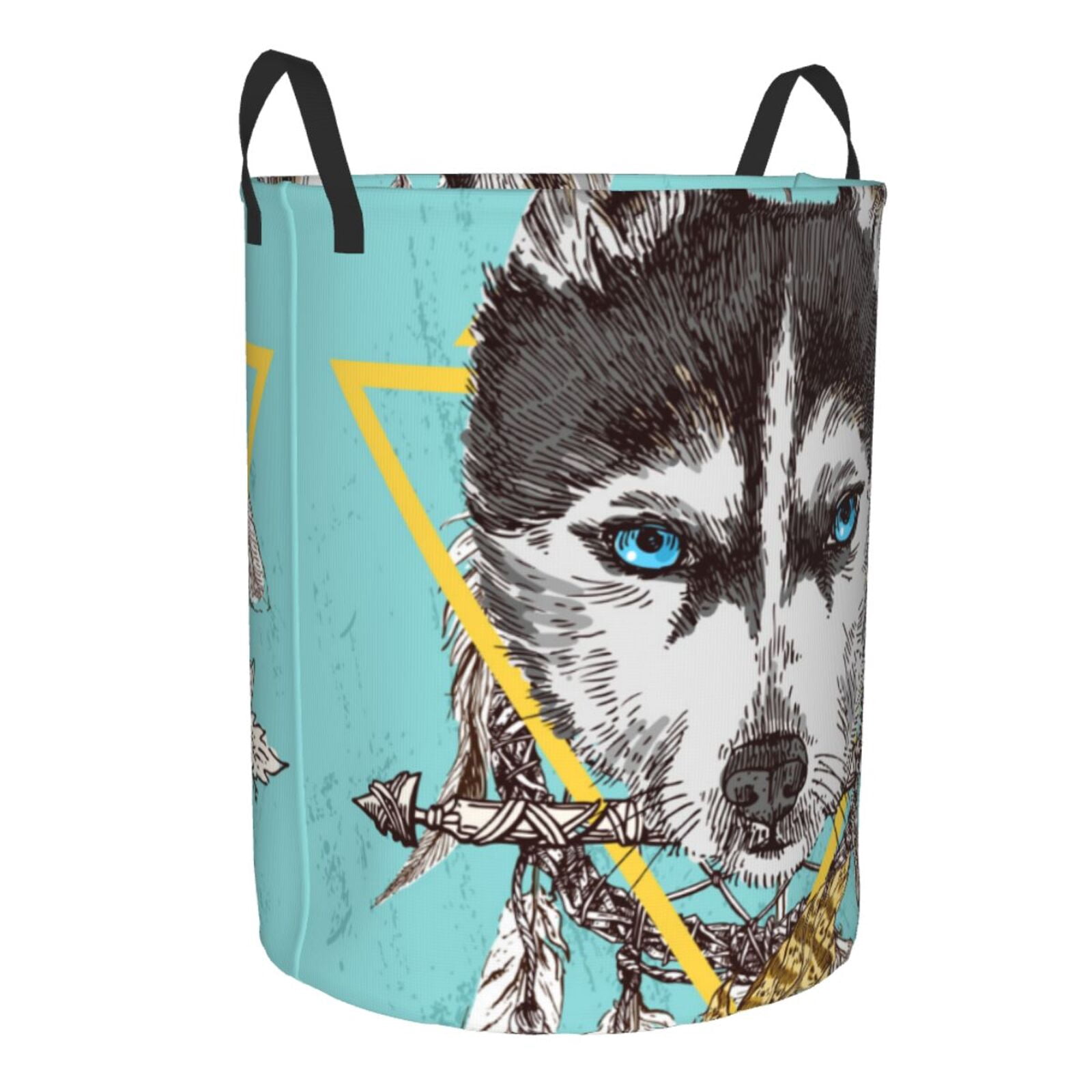 Cauagu Husky With Dreamcatcher for Laundry Basket,Collapsible Organizer ...