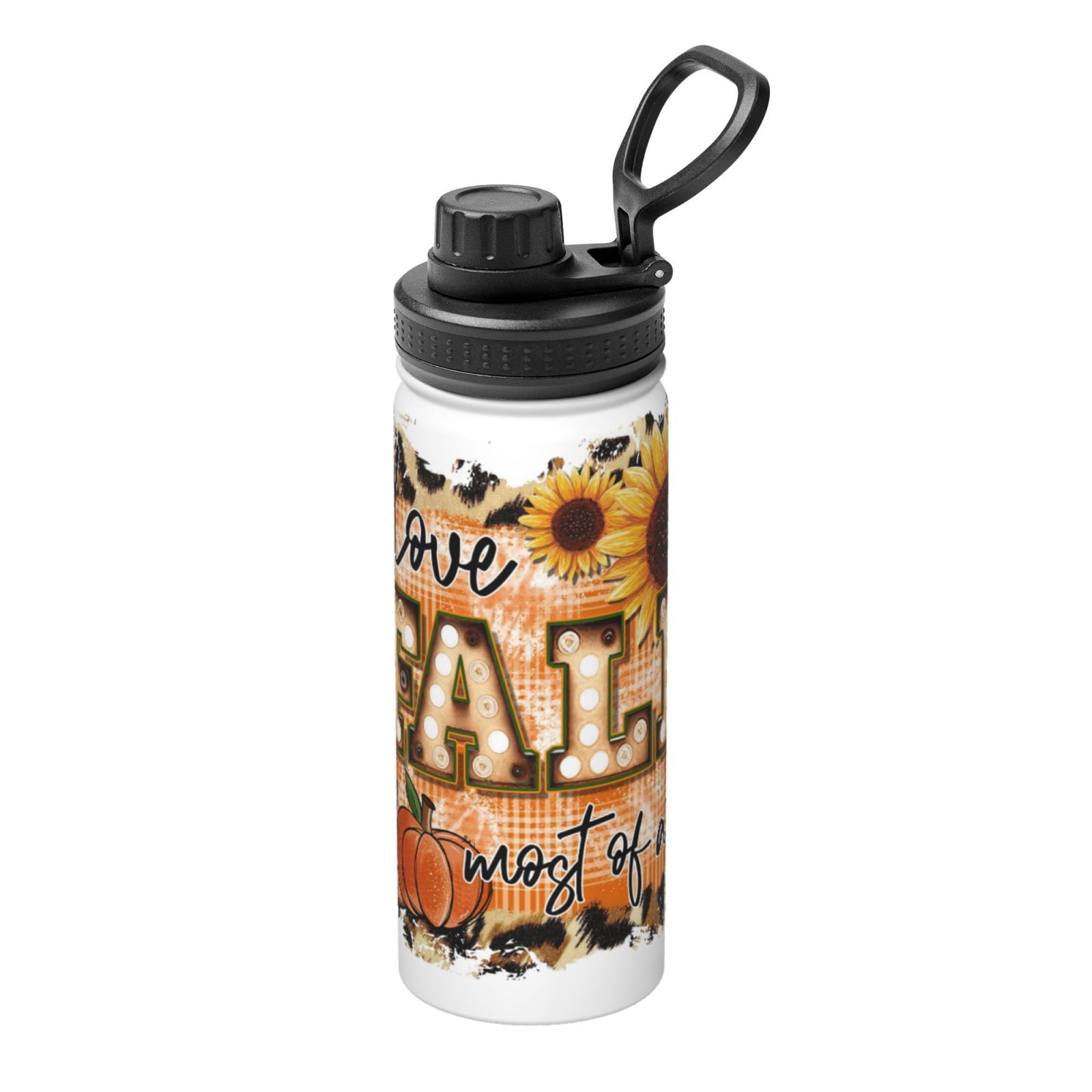 Cauagu I Love Fall Most Of All Print 18oz Vacuum Insulated Stainless ...