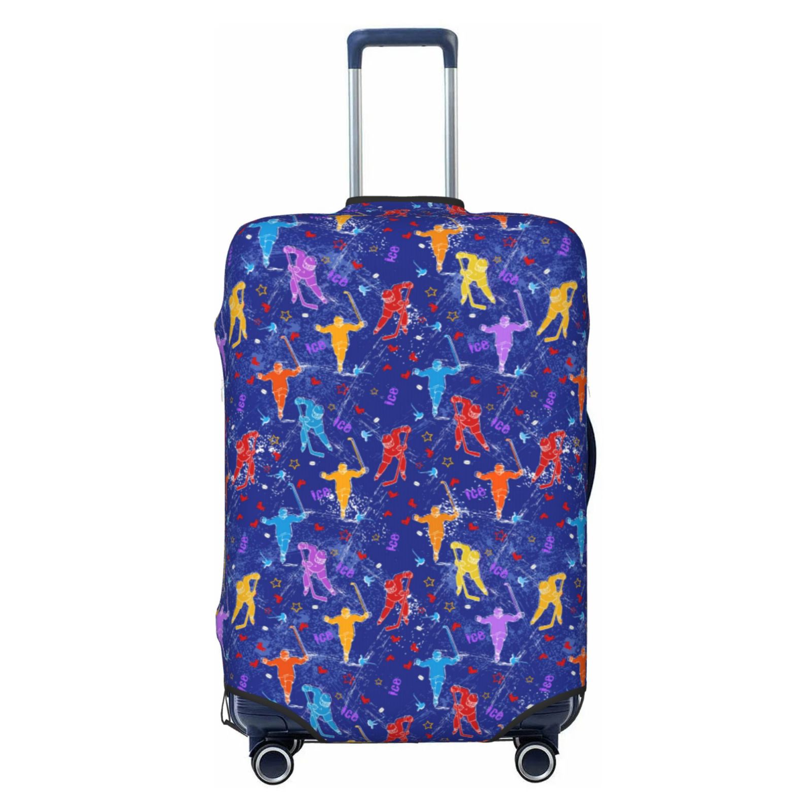 Cauagu Ice Hockey Players With Puck Print Travel Luggage Cover,Travel ...