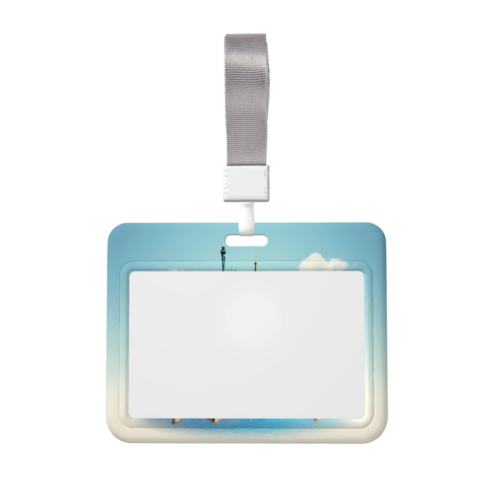 Cauagu Iconic Global Landmarks for ID Badge Holder,Badge Holder with ...
