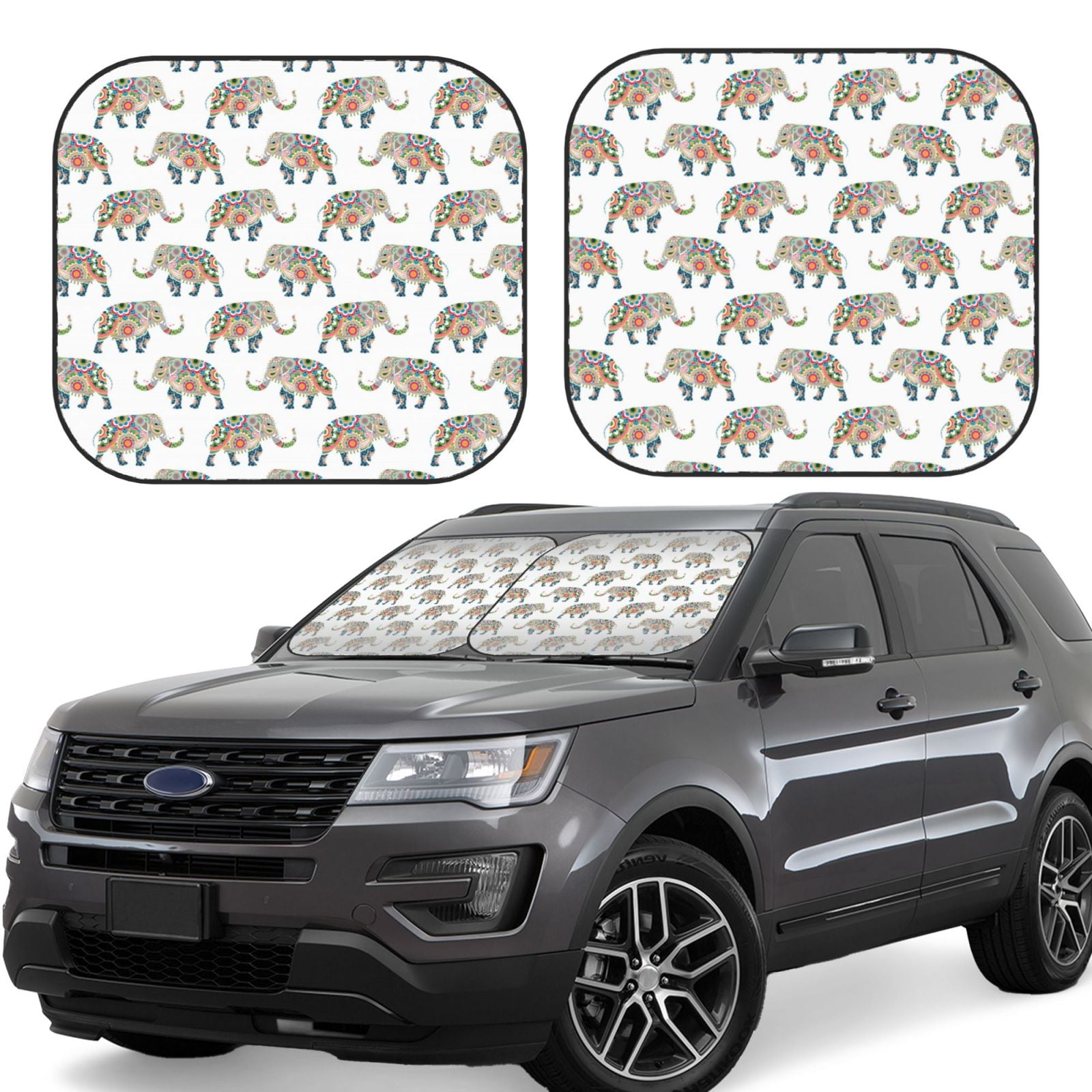 Cauagu Indian Elephant Cauagu {designName} Print Foldable Car ...