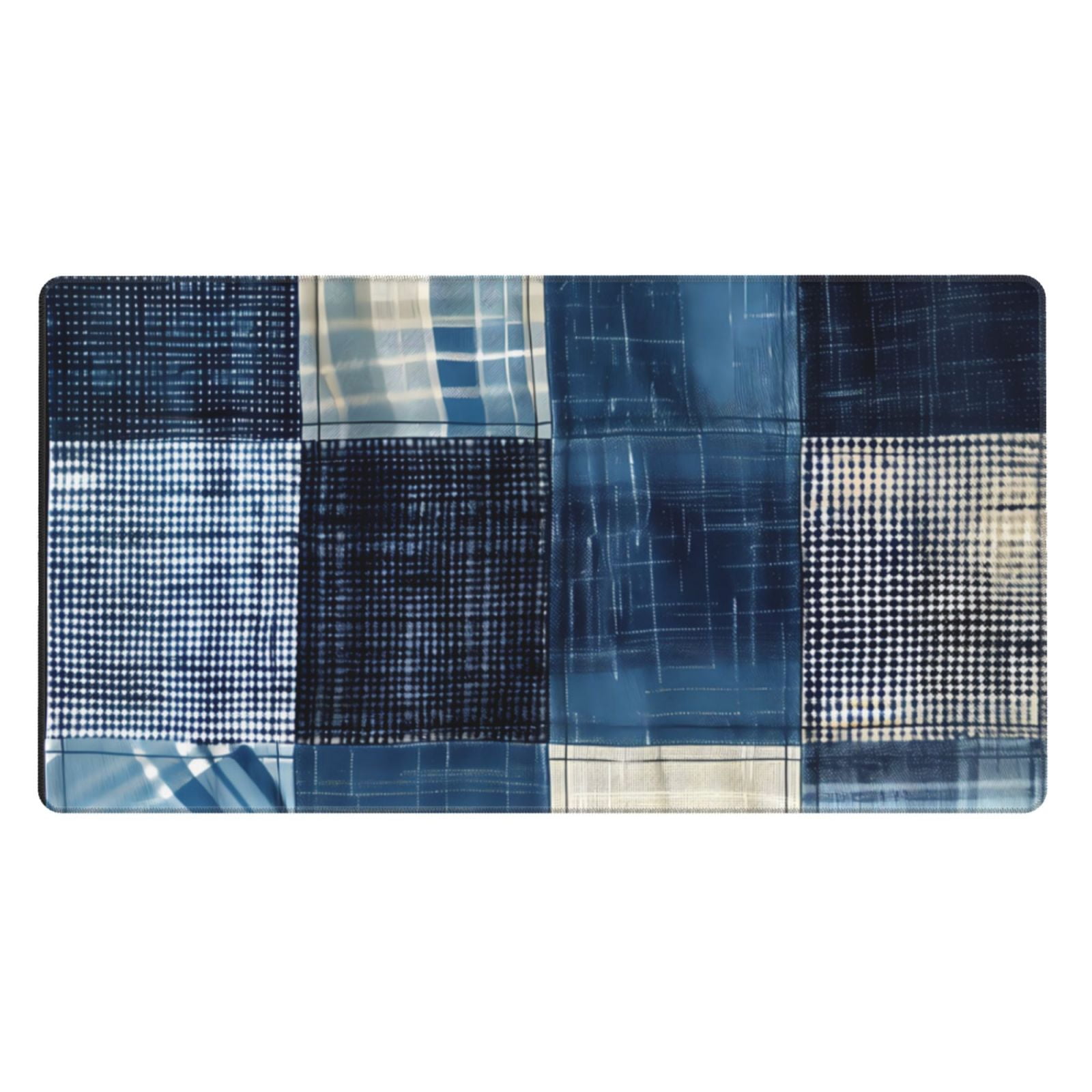 Cauagu Indigo Patchwork Quilt for Large Mouse Pad,XXL Extended Gaming ...
