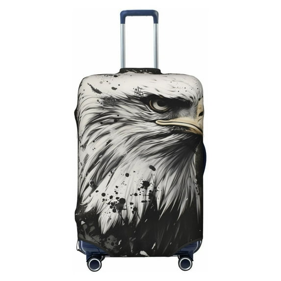 Cauagu Ink Style Bald Eagle Print Travel Luggage Cover,Travel Dust ...