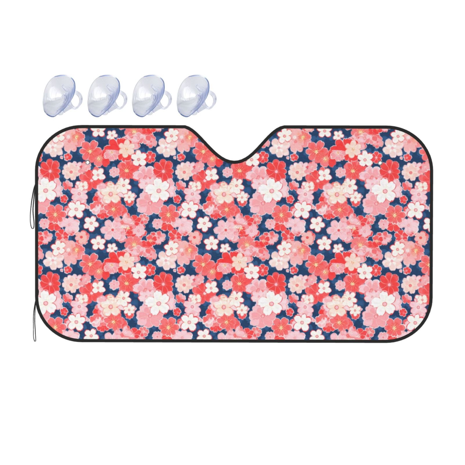 Cauagu Japanese Cherry Blossoms Print Car Windshield Sunshade,1-Piece ...