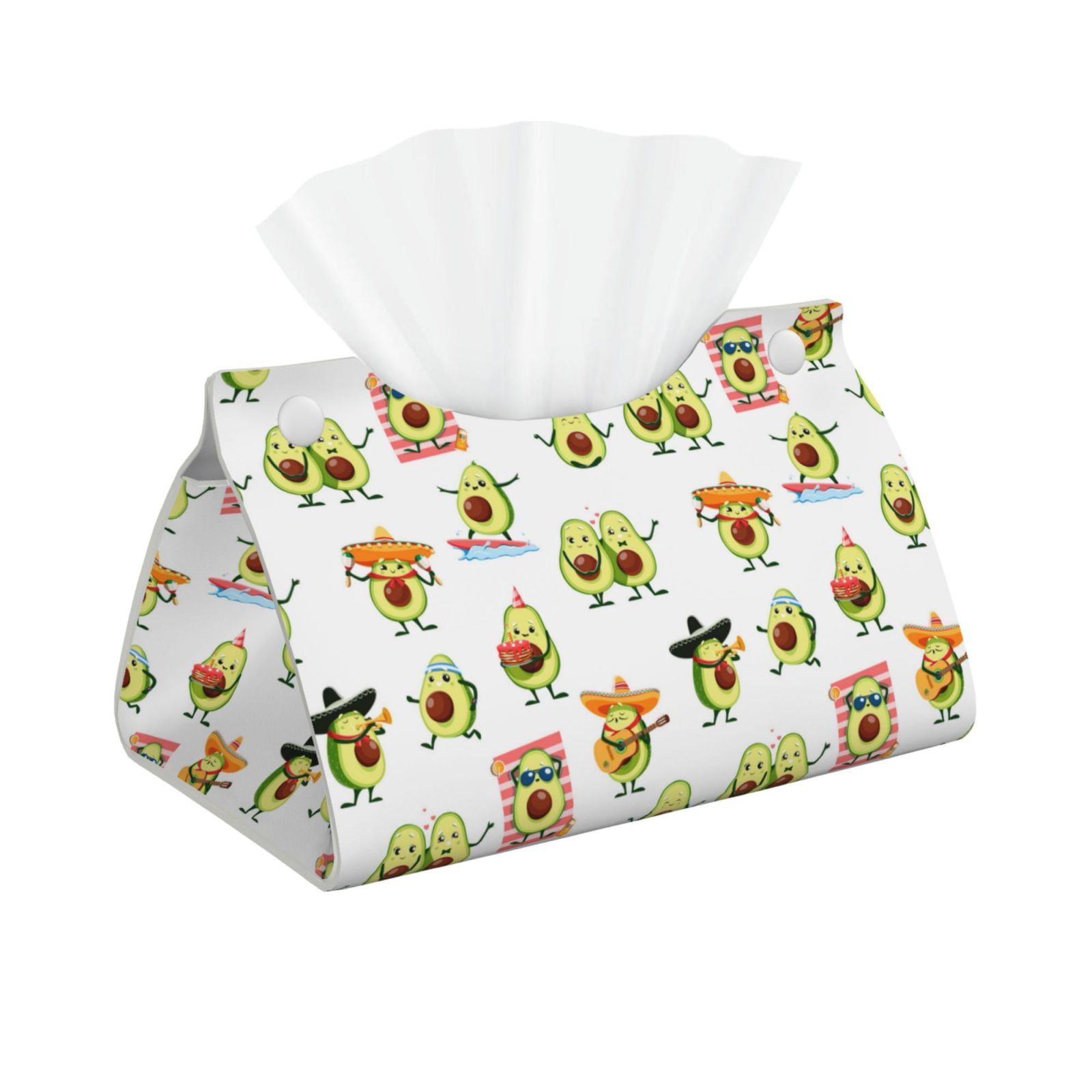 Cauagu Kawaii Mexican Avocado for Large Tissue Box Cover Rectangular ...