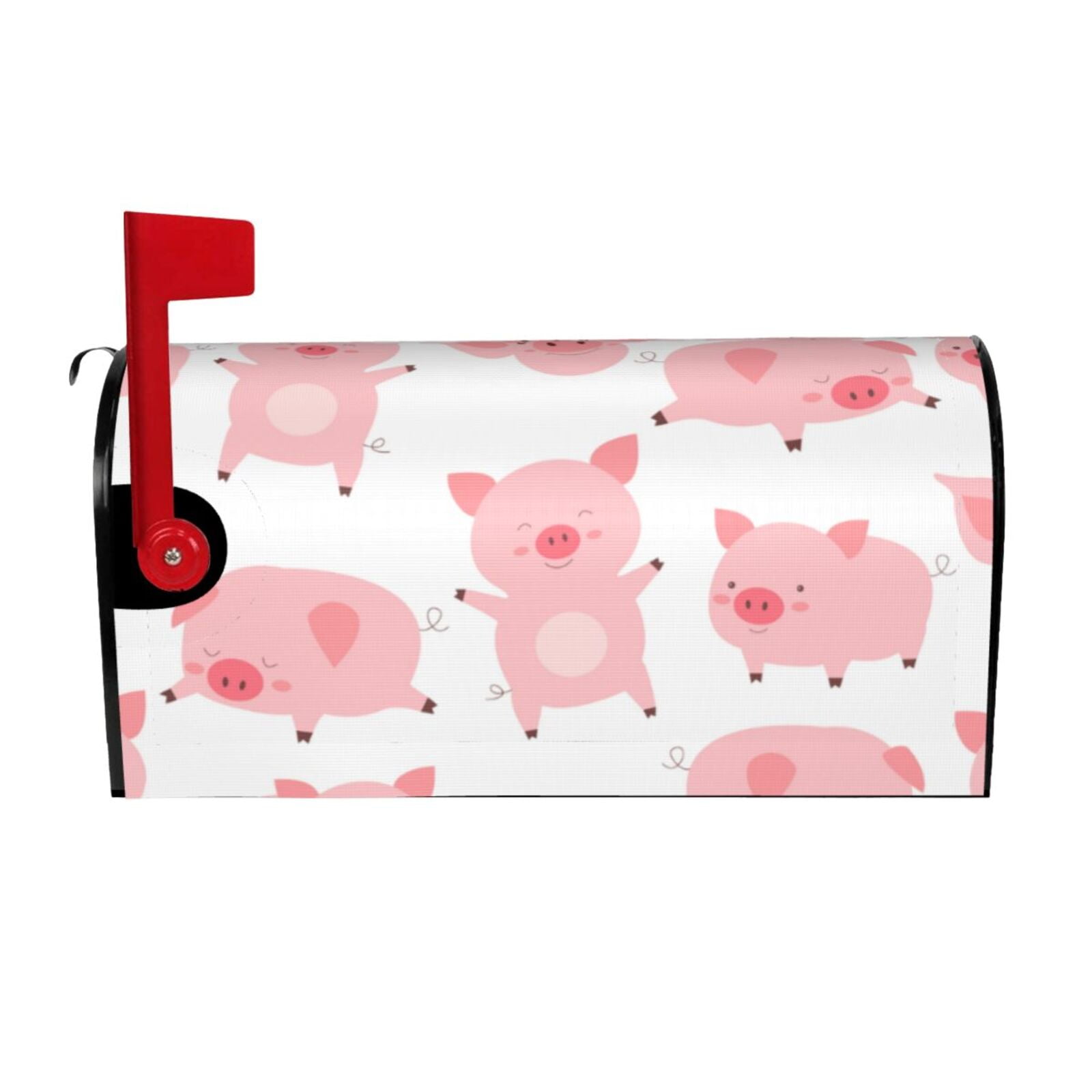 Cauagu Kawaii Pigs Pattern Magnetic Mailbox Covers, Mailbox Cover ...