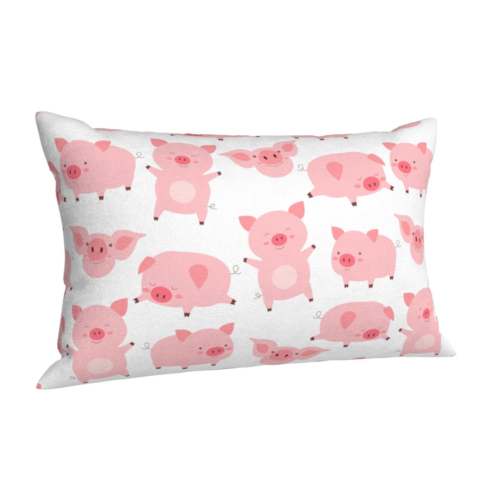 Cauagu Kawaii Pigs Print Pillow Covers with Envelope Closure,1PC Pillow ...