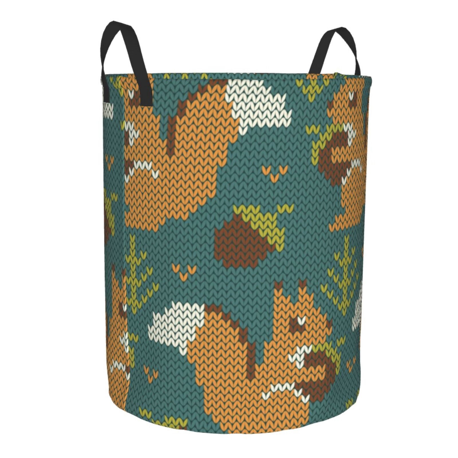 Cauagu Knitted Woodland Squirrel for Laundry Basket,Collapsible ...
