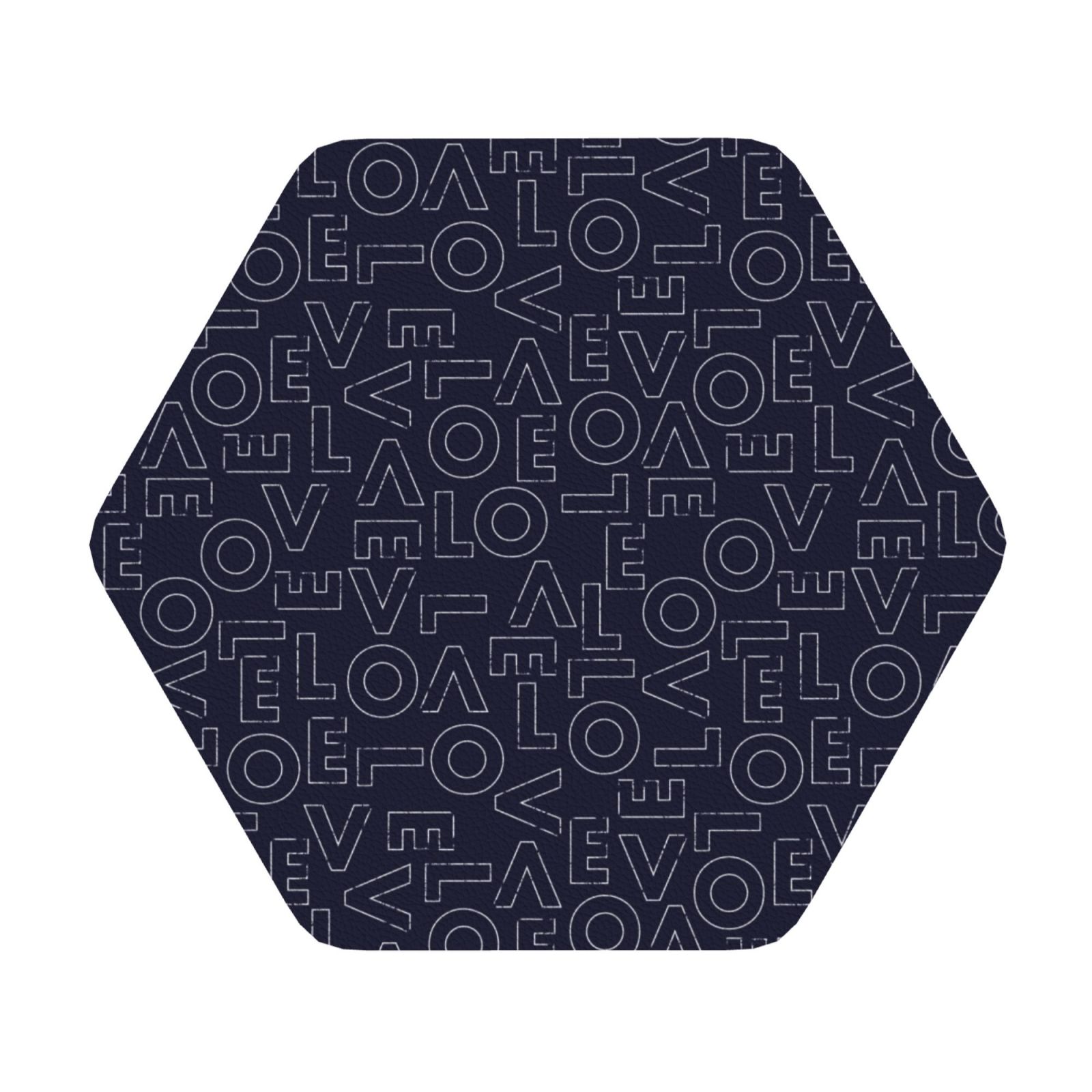 Cauagu LOVE for Round Coaster,Drink Coasters Set of 4 Leather Bar Beer ...