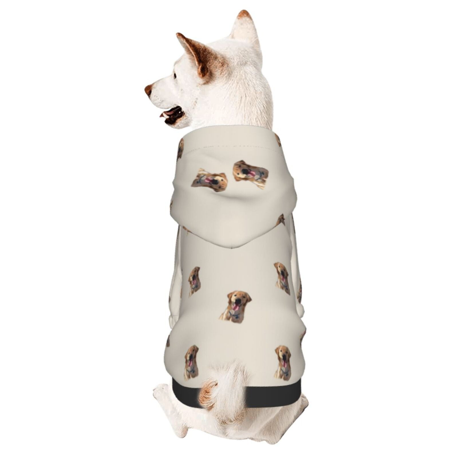 Cauagu Labrador Retriever Dog Pattern Winter Pet Hoodie Sweatshirts ...