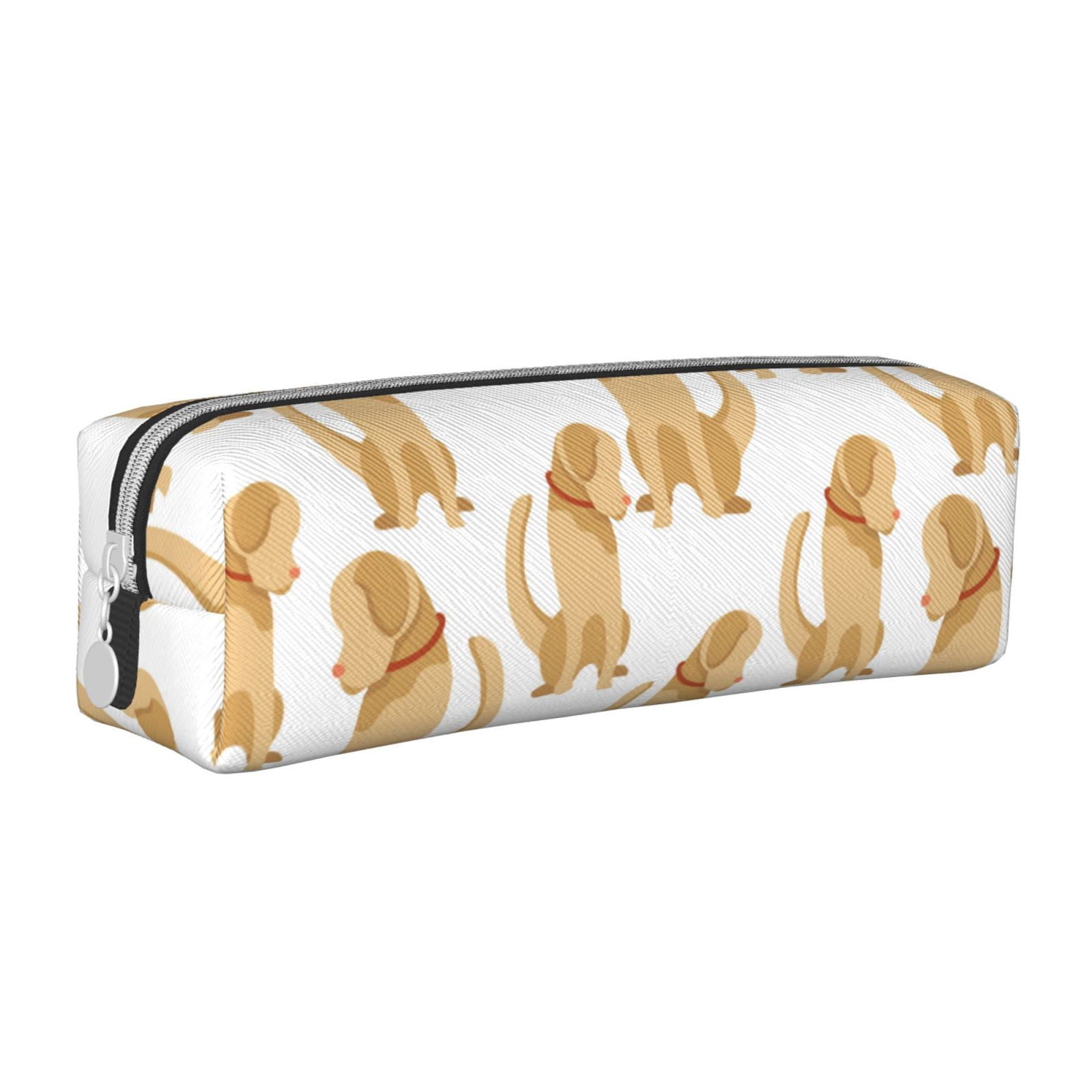 Cauagu Labrador Retriever Dog Print Leather Pencil Pen Case ...