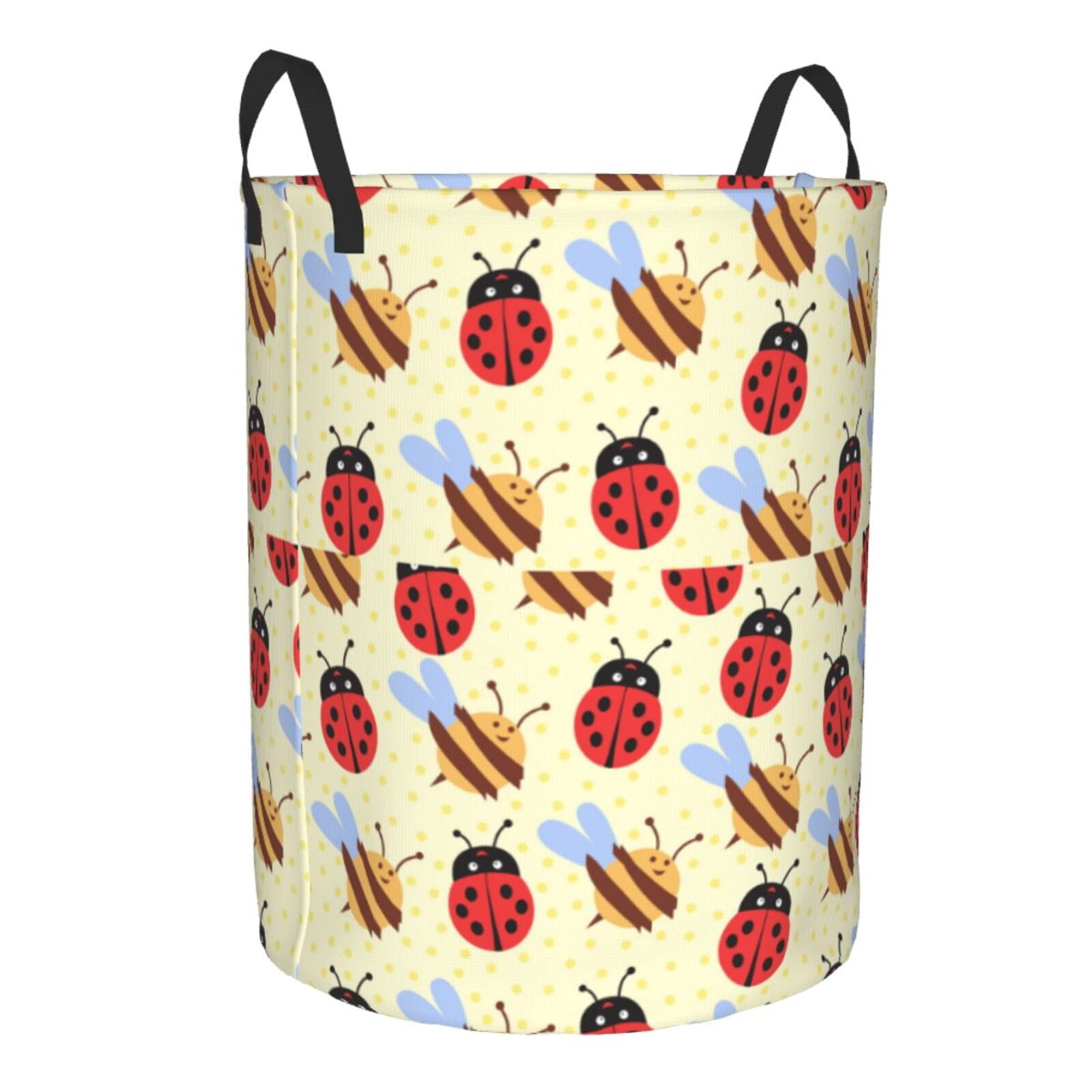 Cauagu Ladybug And Bee for Laundry Basket,Collapsible Organizer Basket ...