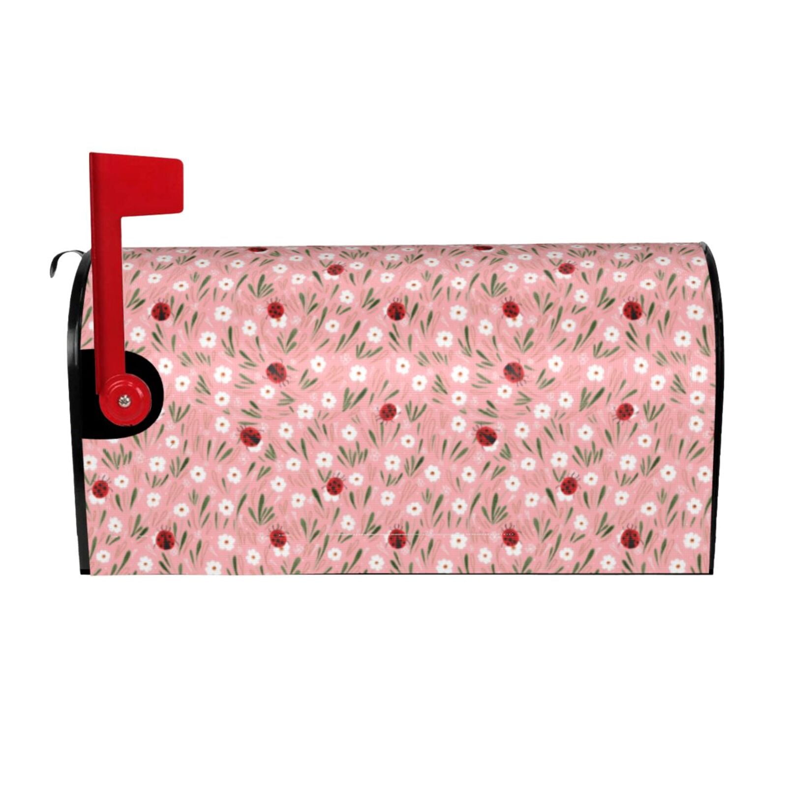 Cauagu Ladybug And Flowers Pattern Magnetic Mailbox Covers, Mailbox ...