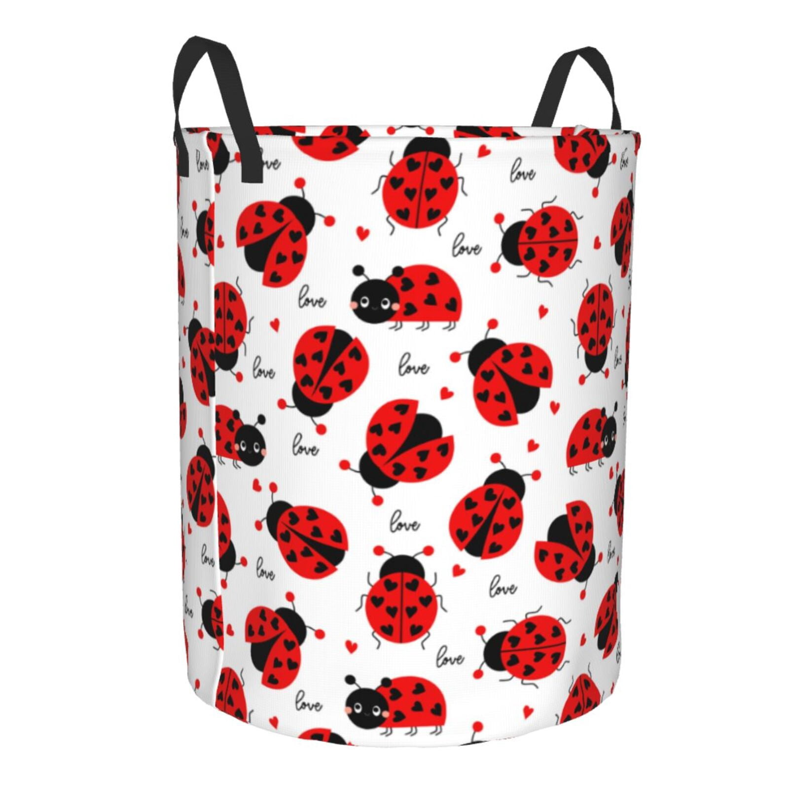 Cauagu Ladybug And Heart for Laundry Basket,Collapsible Organizer ...