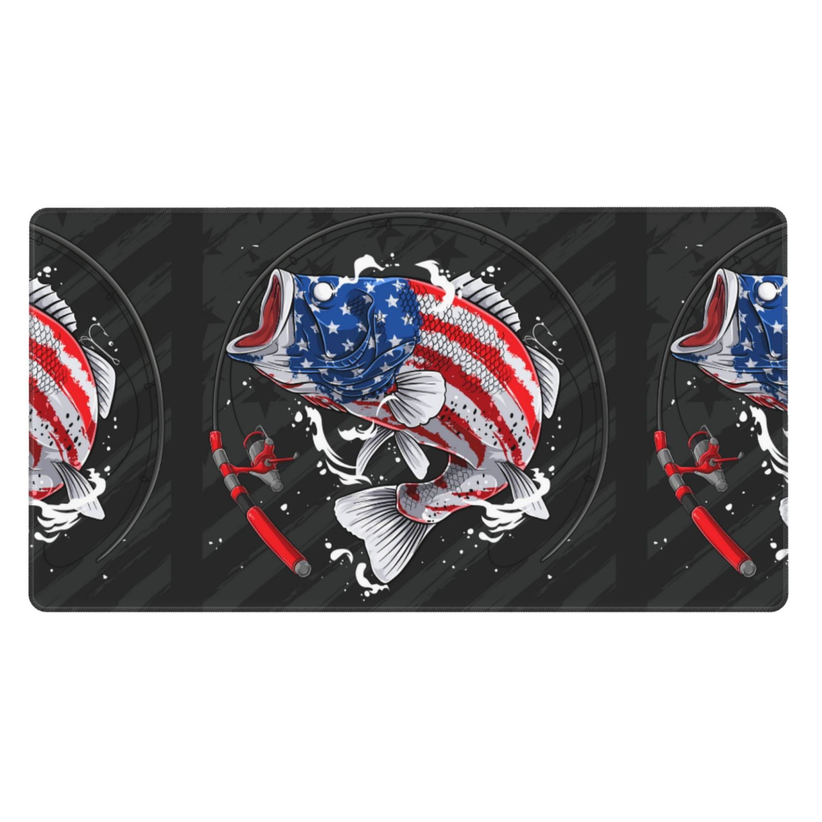 Cauagu Largemouth Bass Fish in USA for Large Mouse Pad,XXL Extended ...
