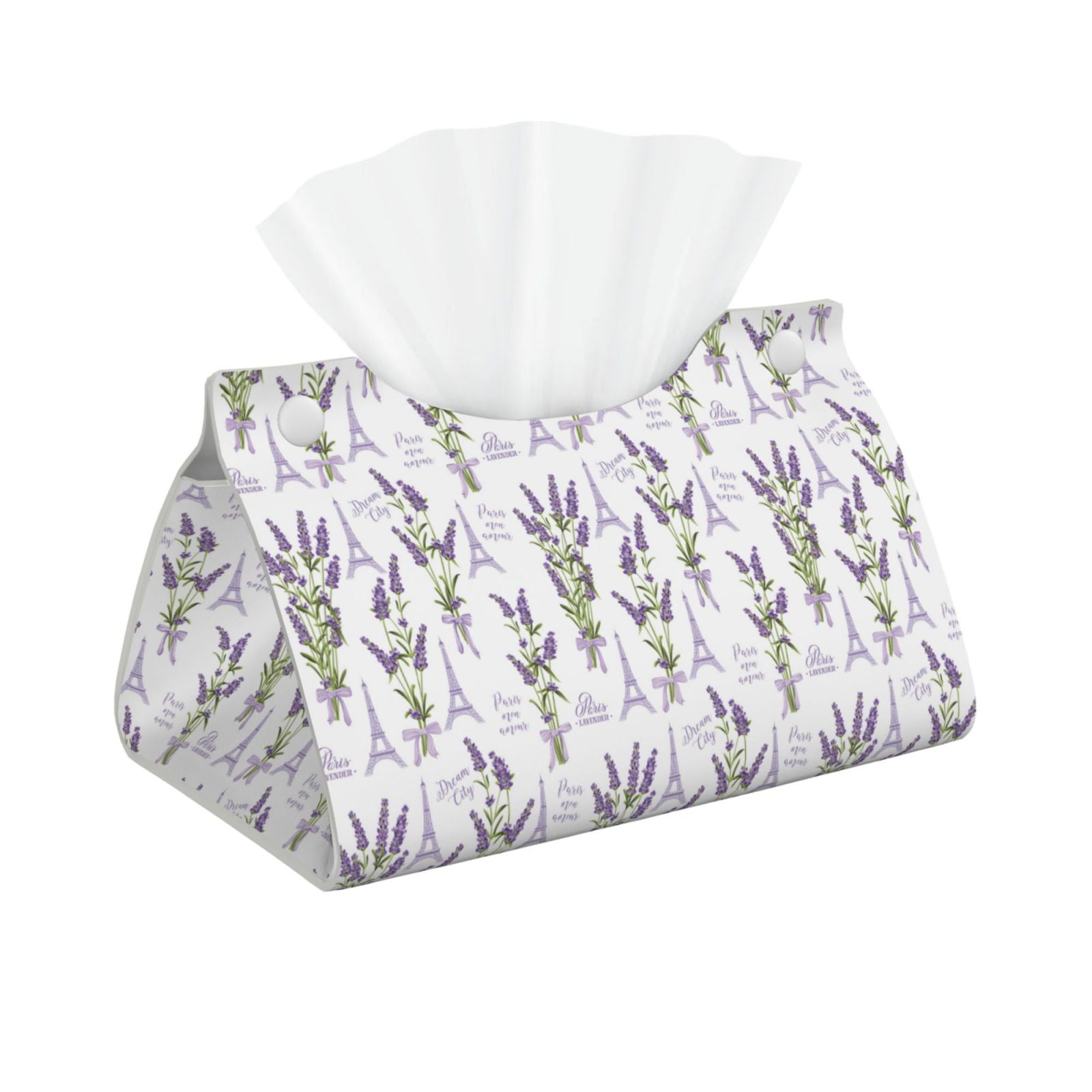 Cauagu Lavender Flowers for Large Tissue Box Cover Rectangular–Plus ...