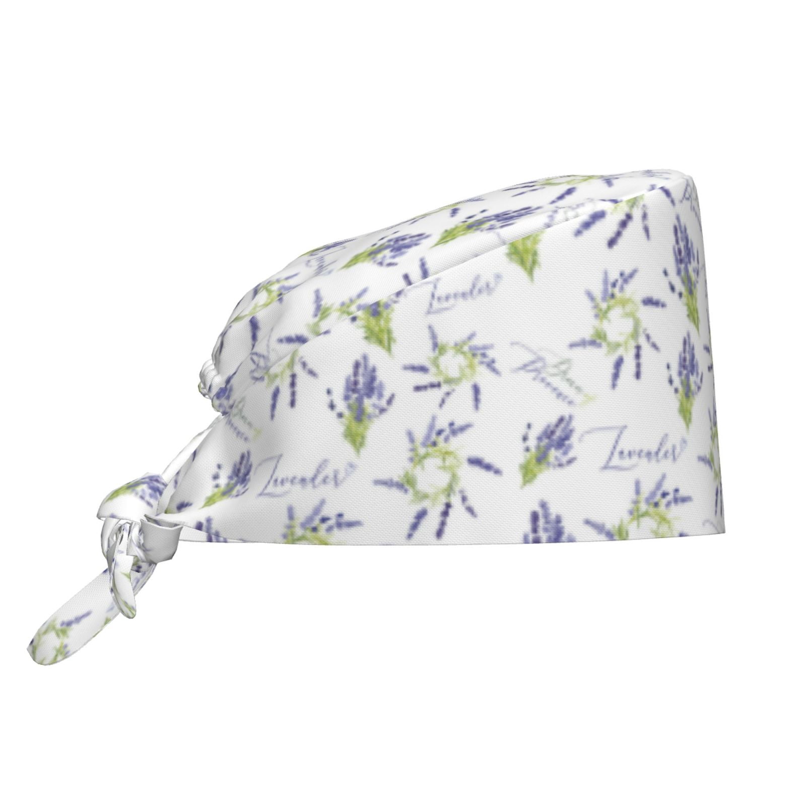 Cauagu Lavender Flowers Pattern 1 Pcs Working Caps,Adjustable Working ...